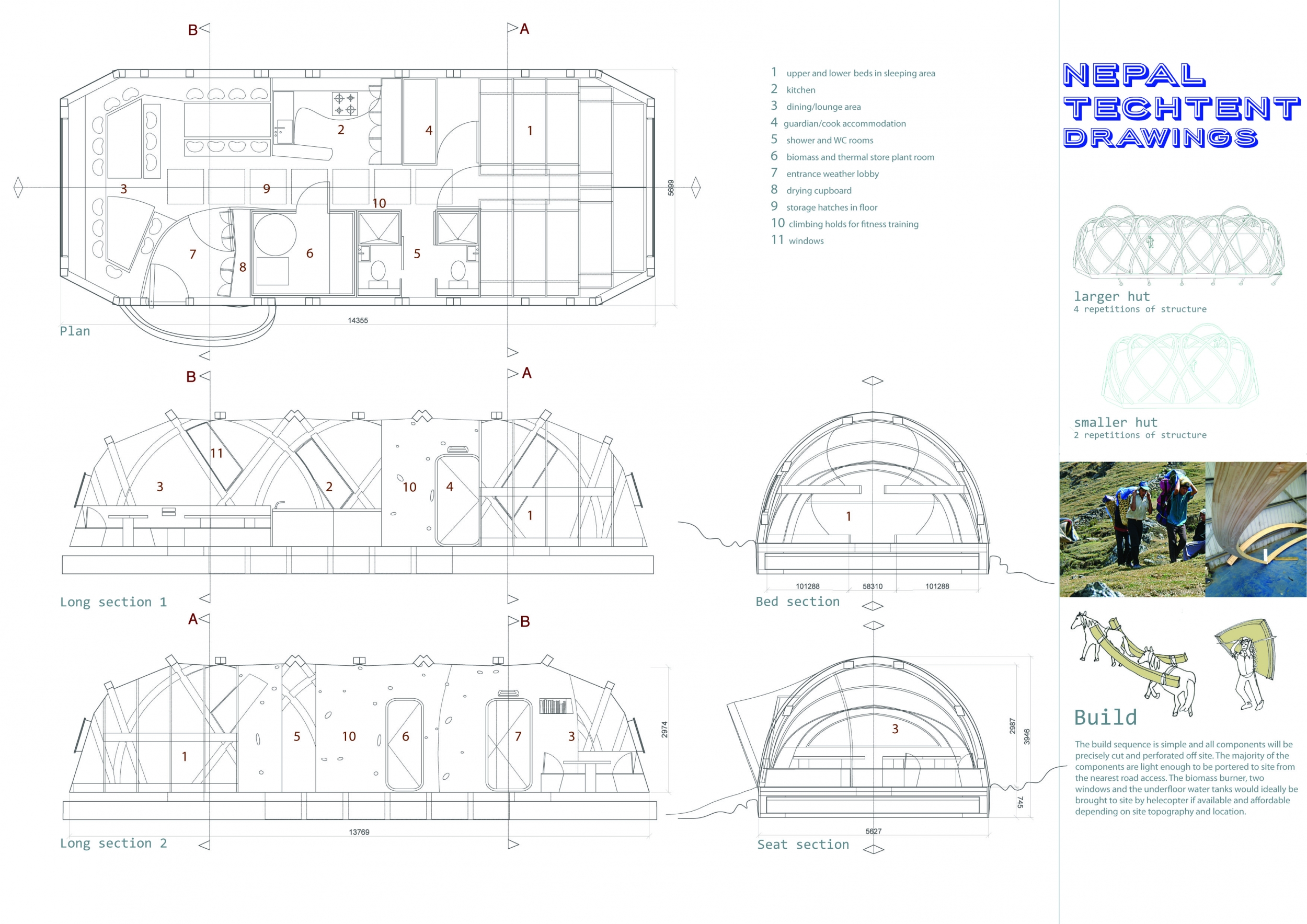 Architecture project // Yak Dung Heating and Glu-Lam Structure for ...