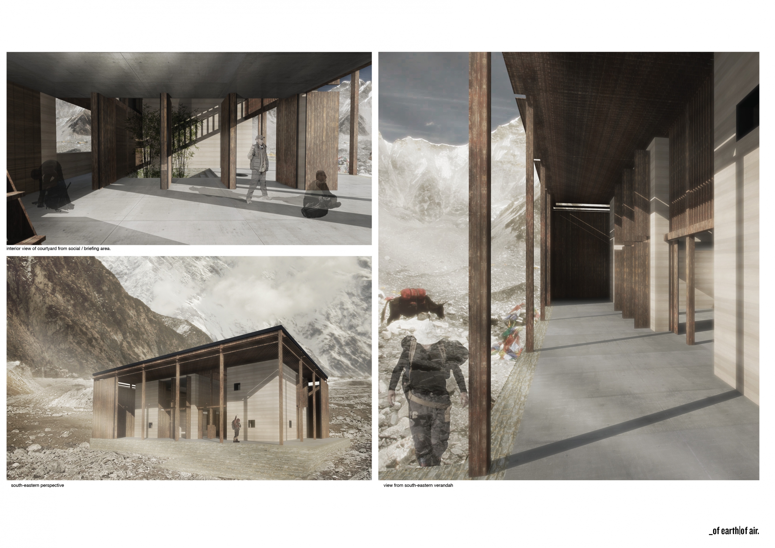 Architecture project // Rammed Earth Shelter with Local Hardwood and ...