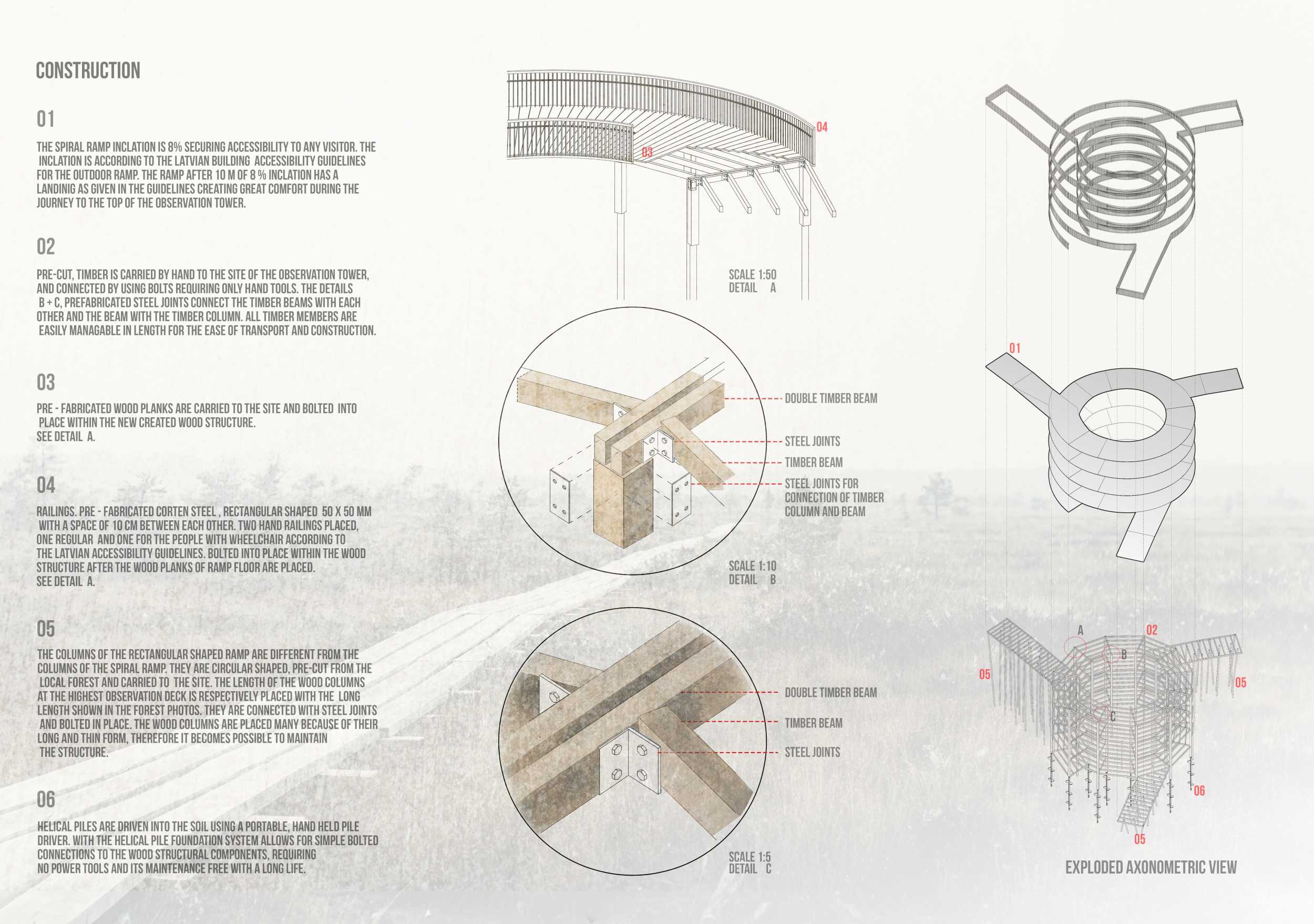 Architecture project // Corten Steel Railings and Tapered Timber ...