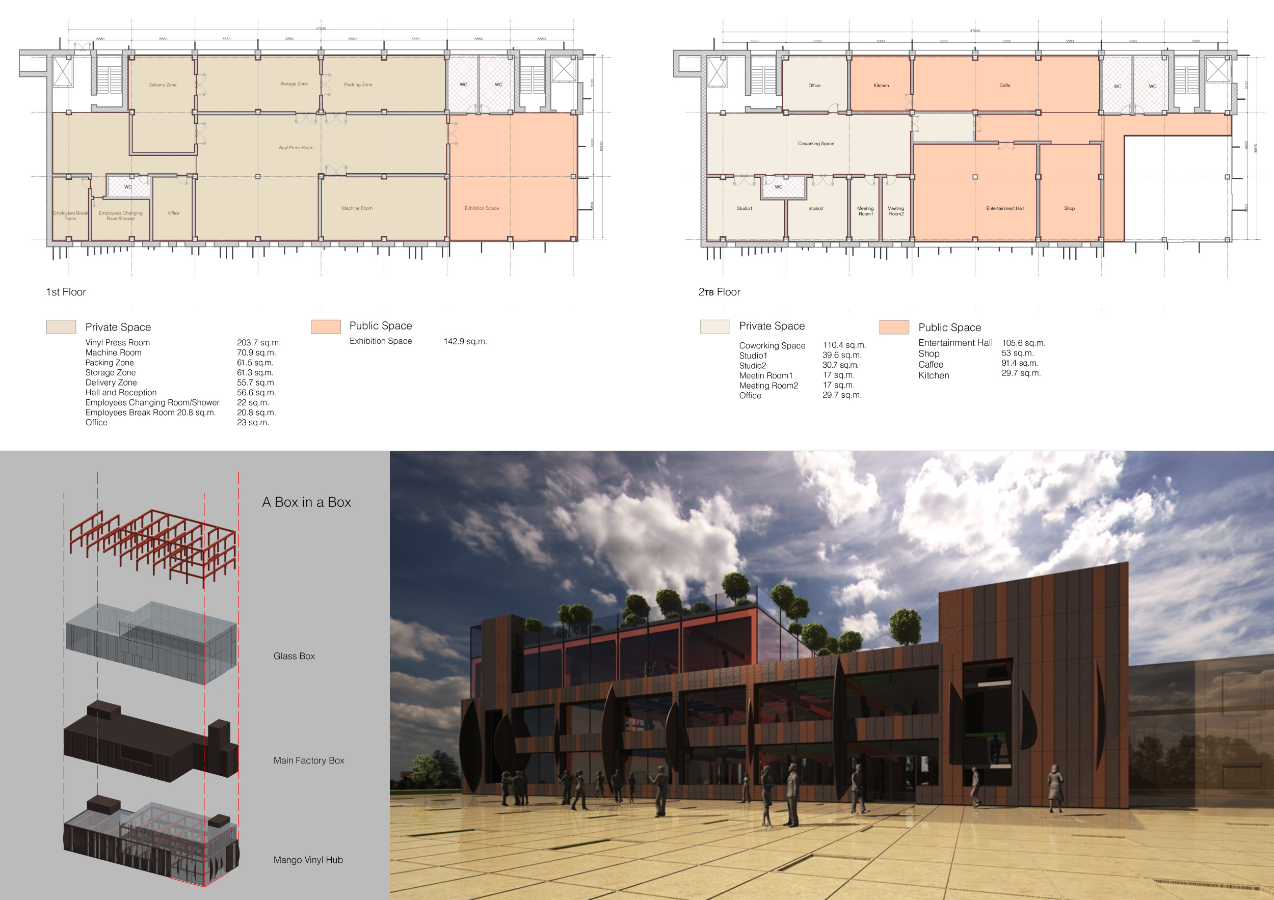 Architecture project // Sound Wave Inspired Façade with Interactive ...