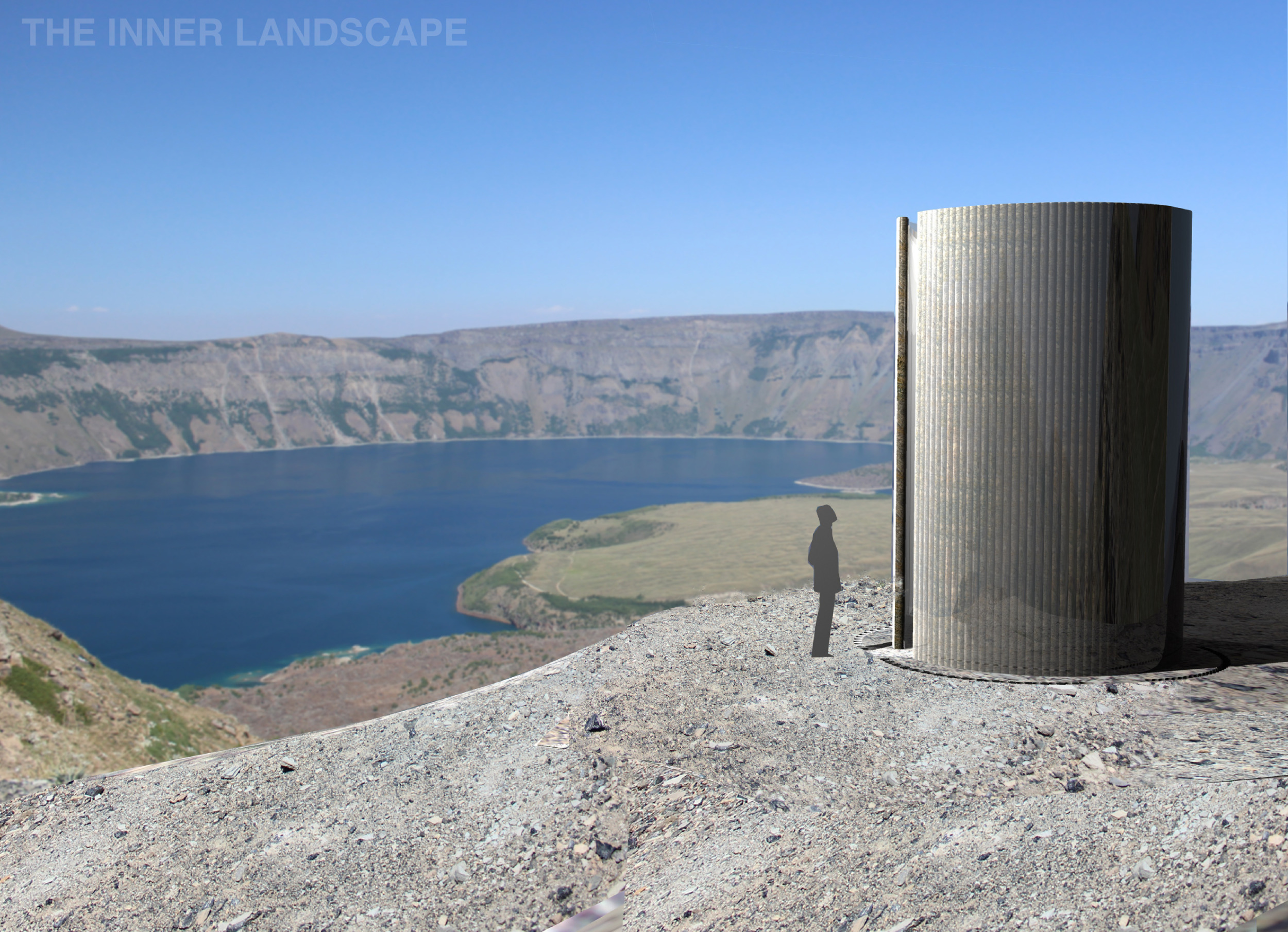 Architecture project // Obsidian and Basalt Structure Emphasizing ...