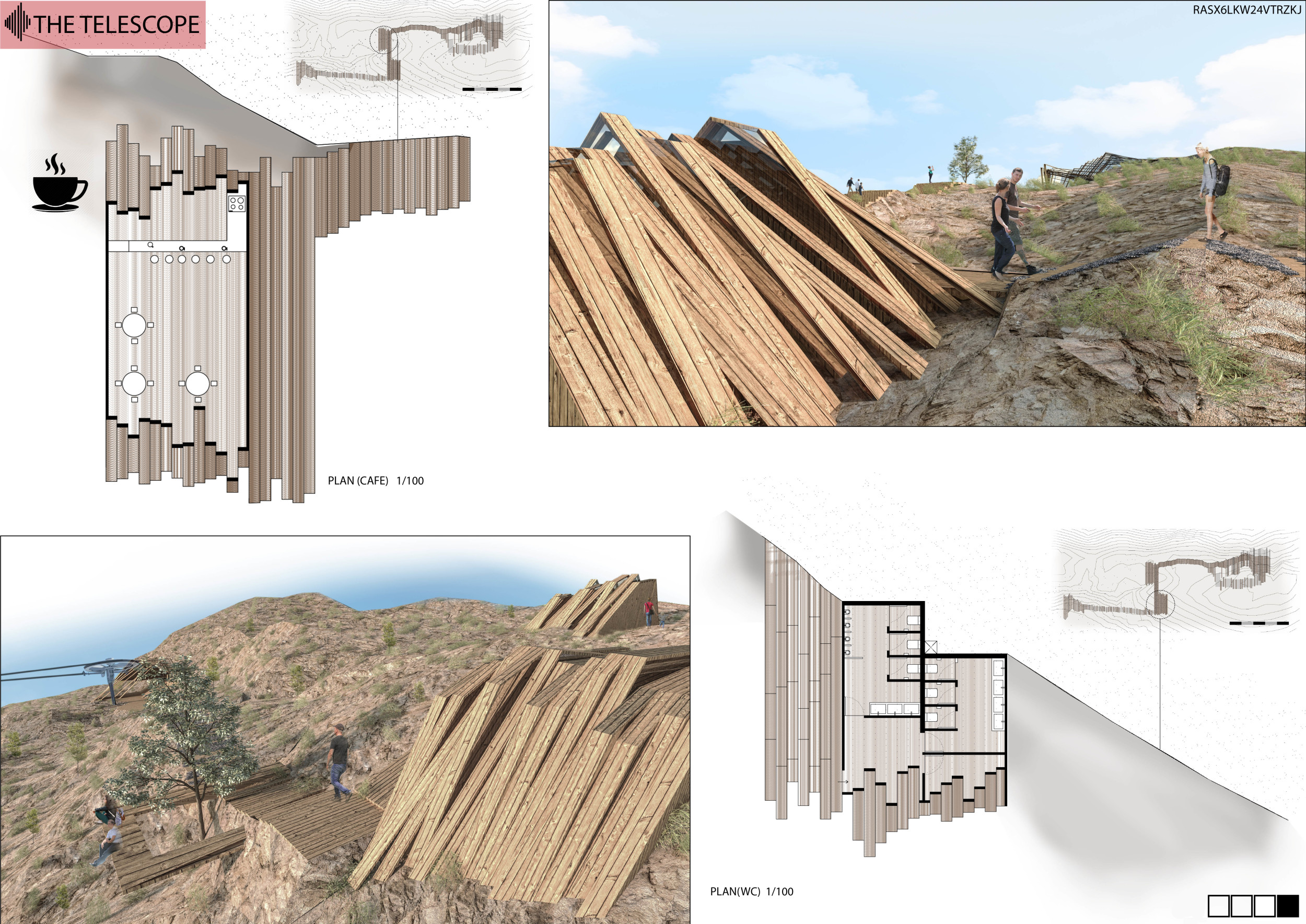 Architecture project // Charred Wooden Shingles Forming Elevated ...