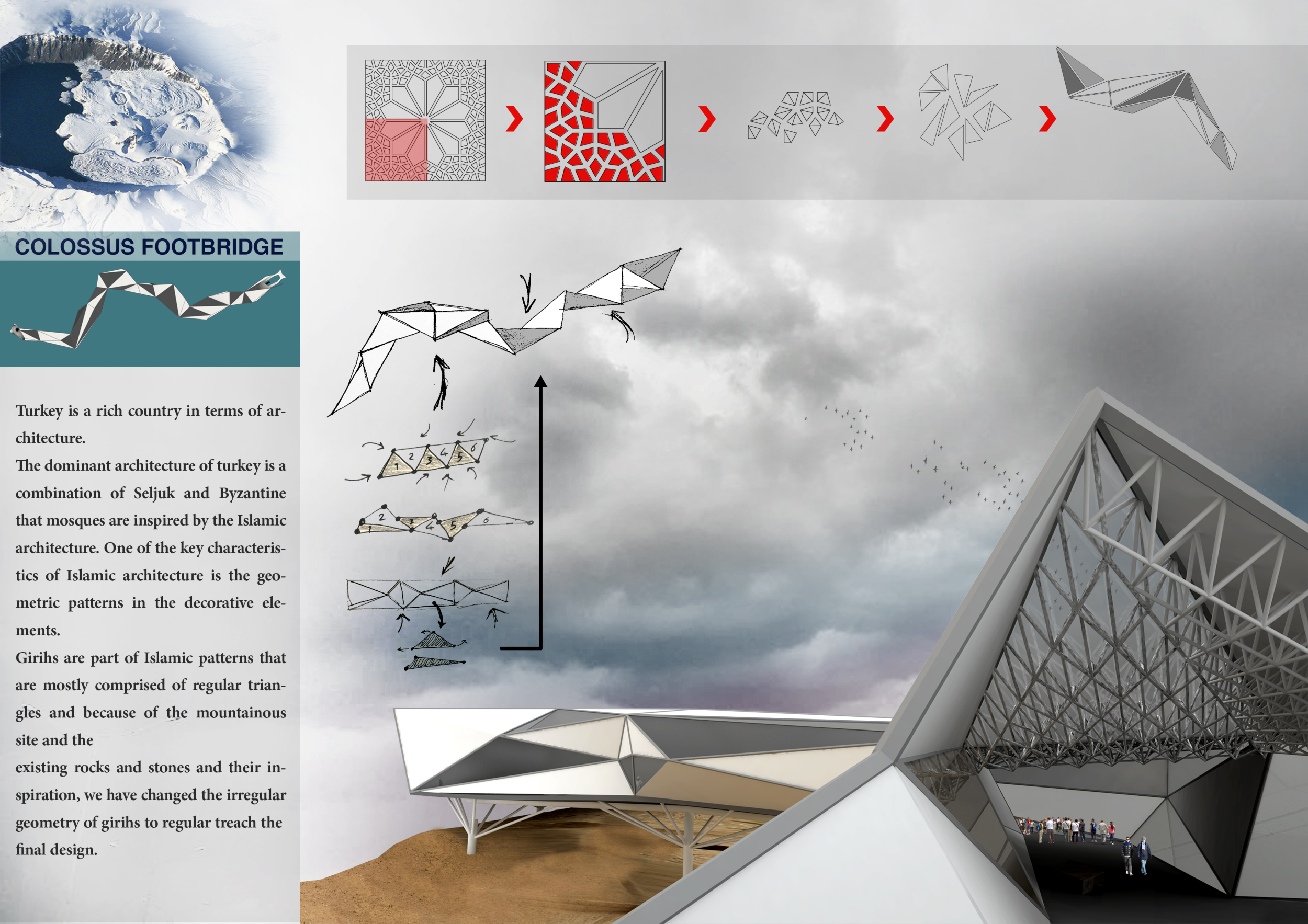 Architecture project // Interlocking Geometric Form Crafted from Steel ...