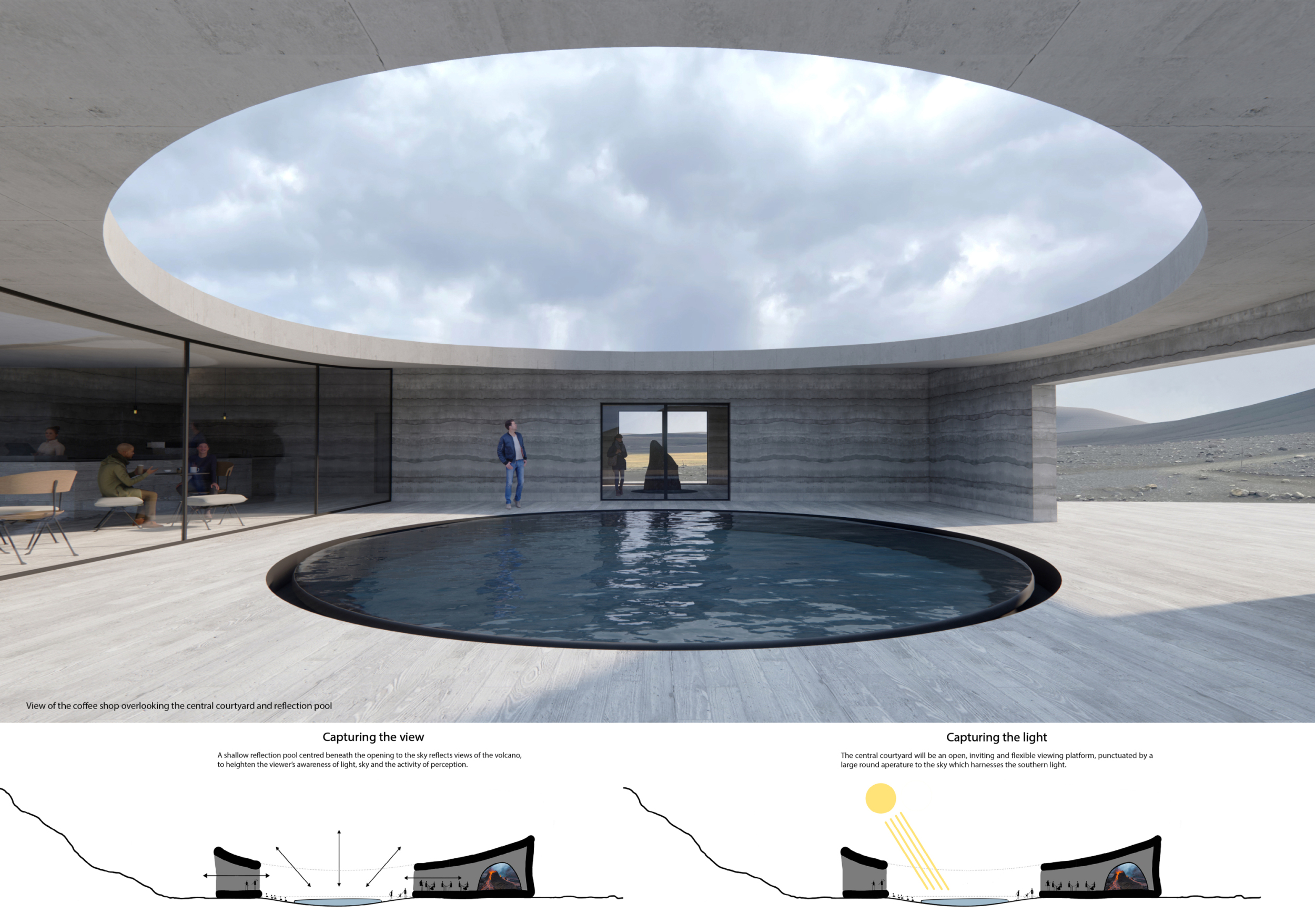 Architecture project // Rammed Earth and Concrete Blend in a Volcanic ...
