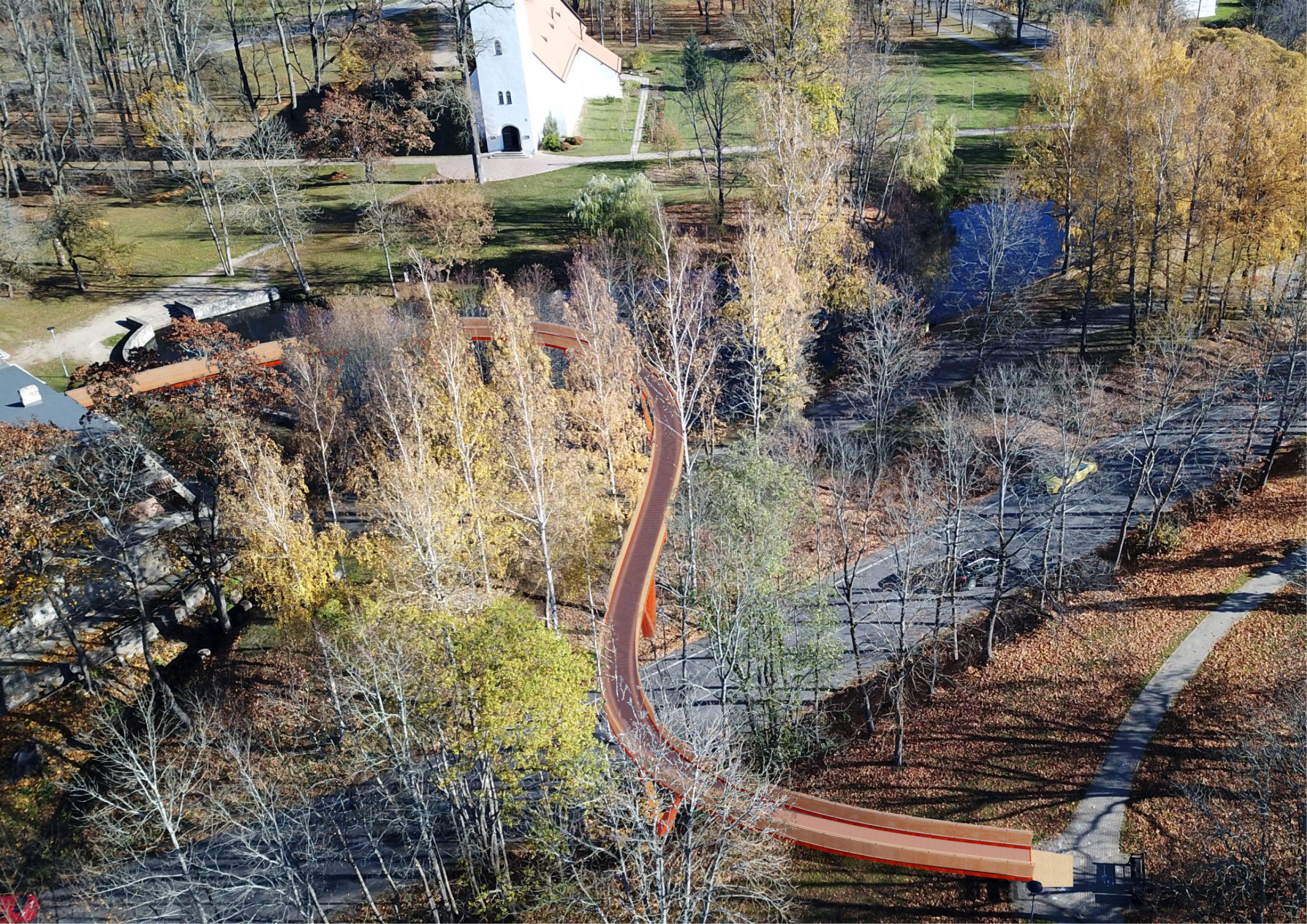 Architecture project // Elevated Walkway Constructed with COR-TEN Steel ...