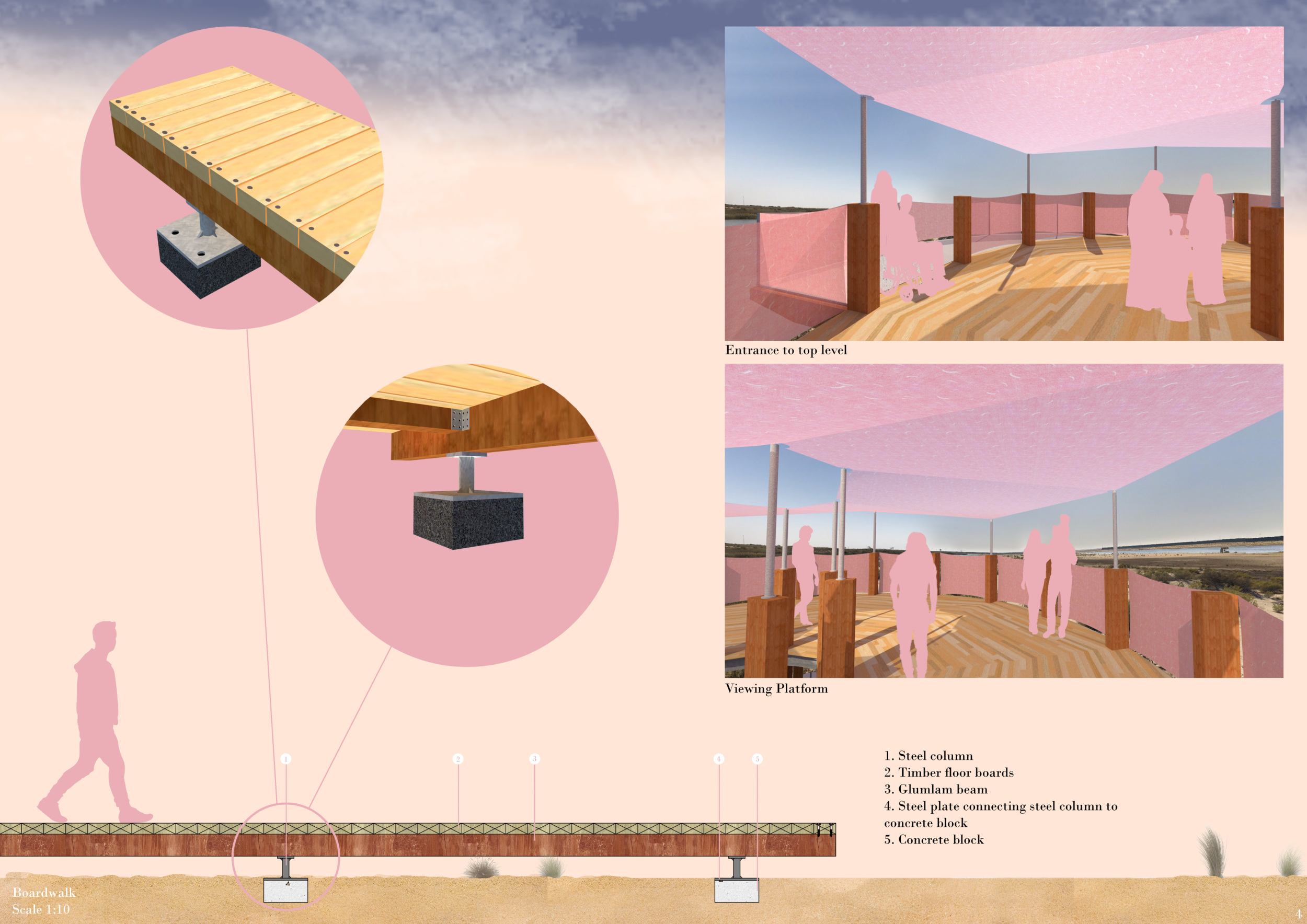 Architecture project // Spiraling Ascent of Glu-Laminated Timber ...