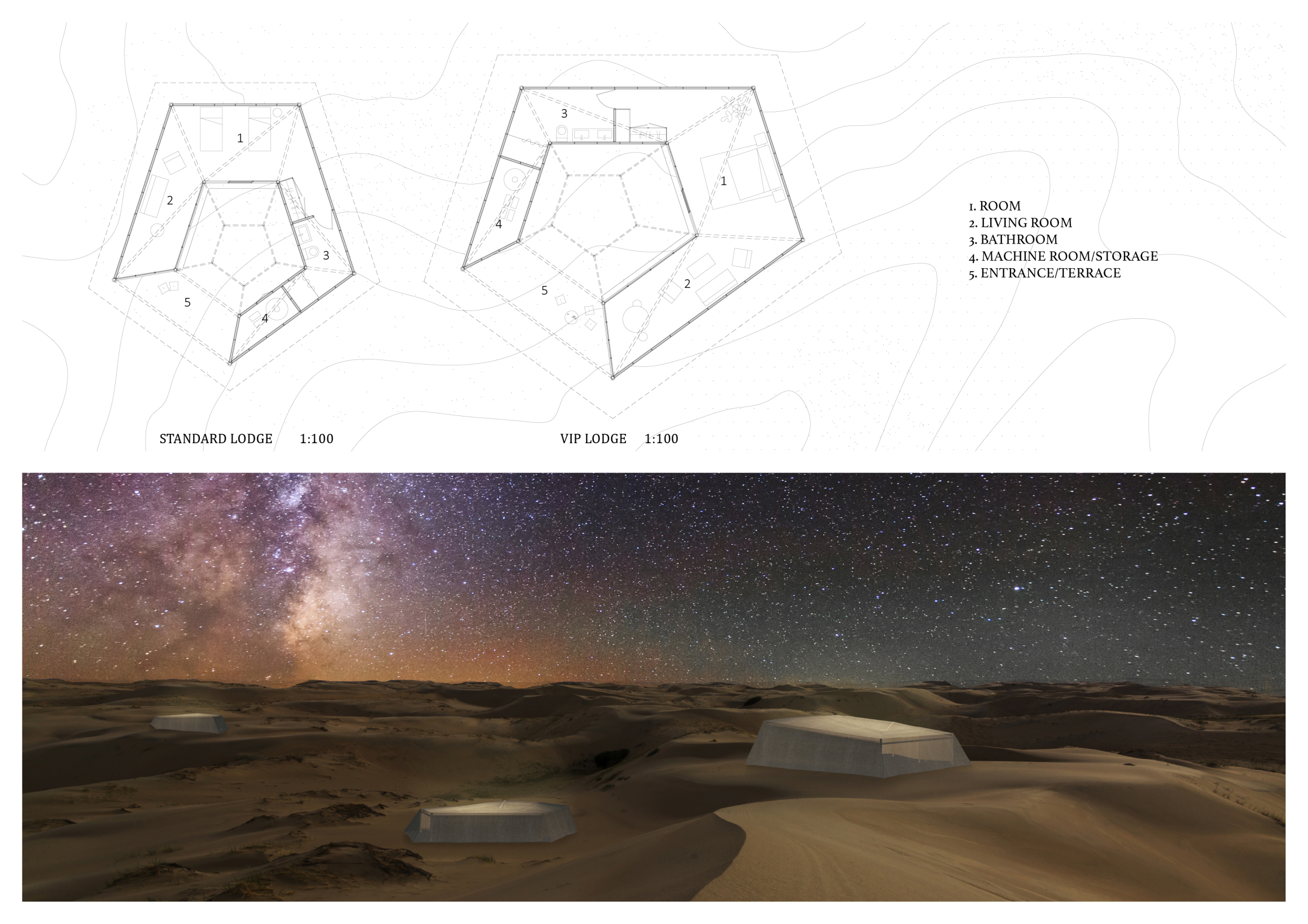 Architecture project // Circular Lodges with Central Skylight Inspired ...