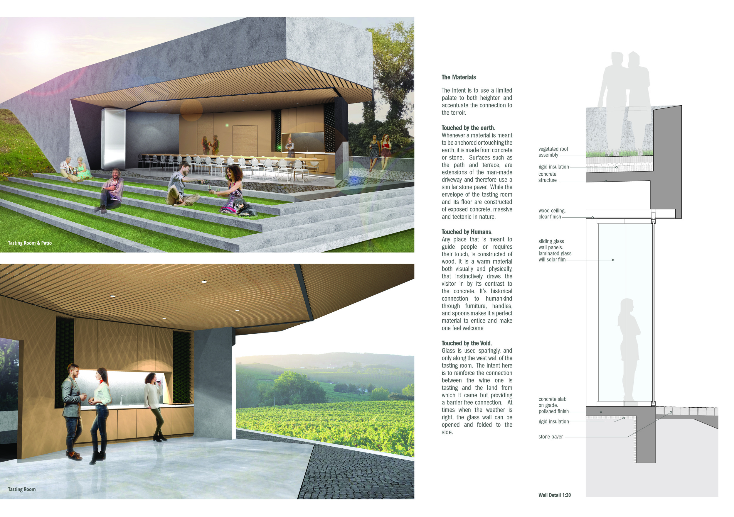 Architecture project // Views Framed by Concrete and Stone in a ...