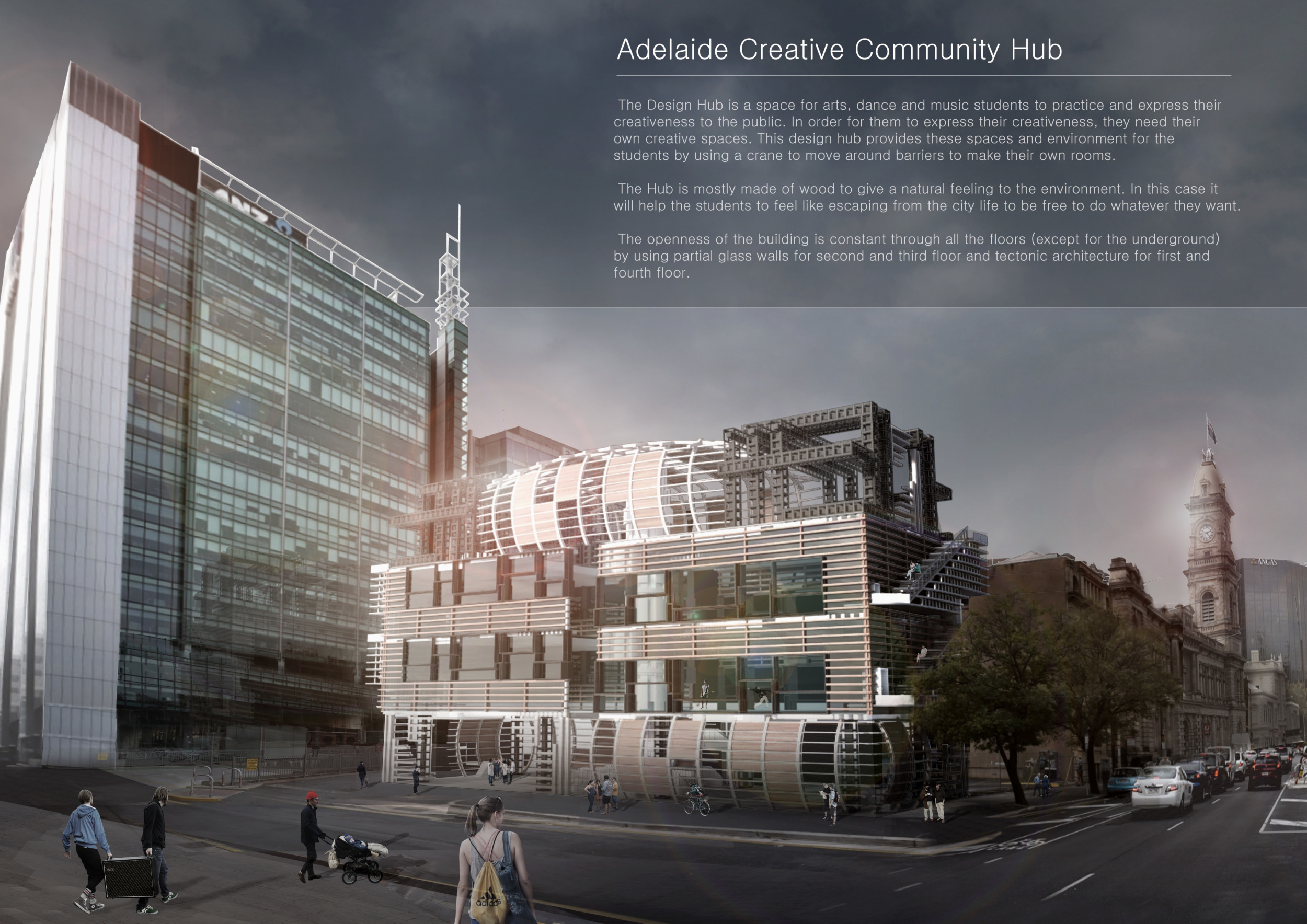 Architecture project // Dynamic Spaces Created with Crane-Aided ...