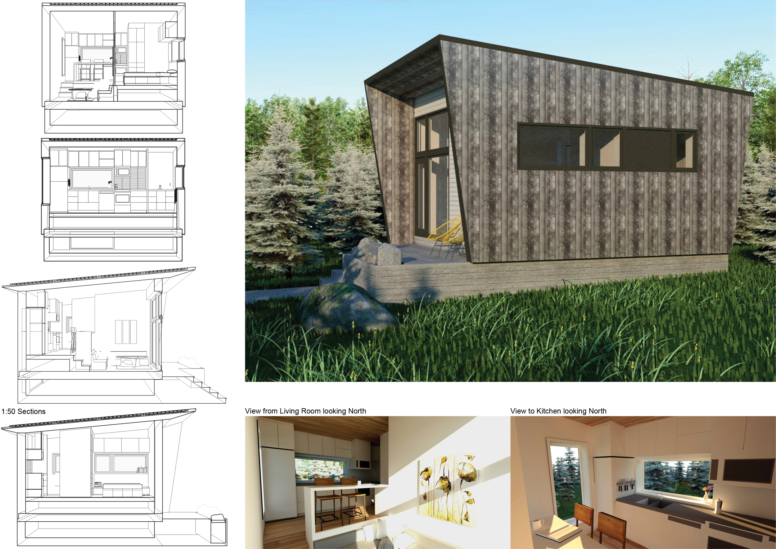 Architecture project // Charred Wood Cladding and Cross-Laminated ...