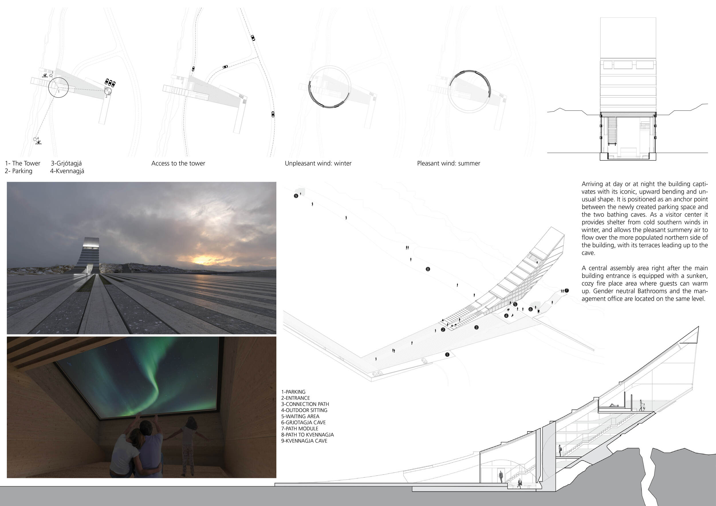 Architecture project // Elevated Viewing Platforms with Concrete ...