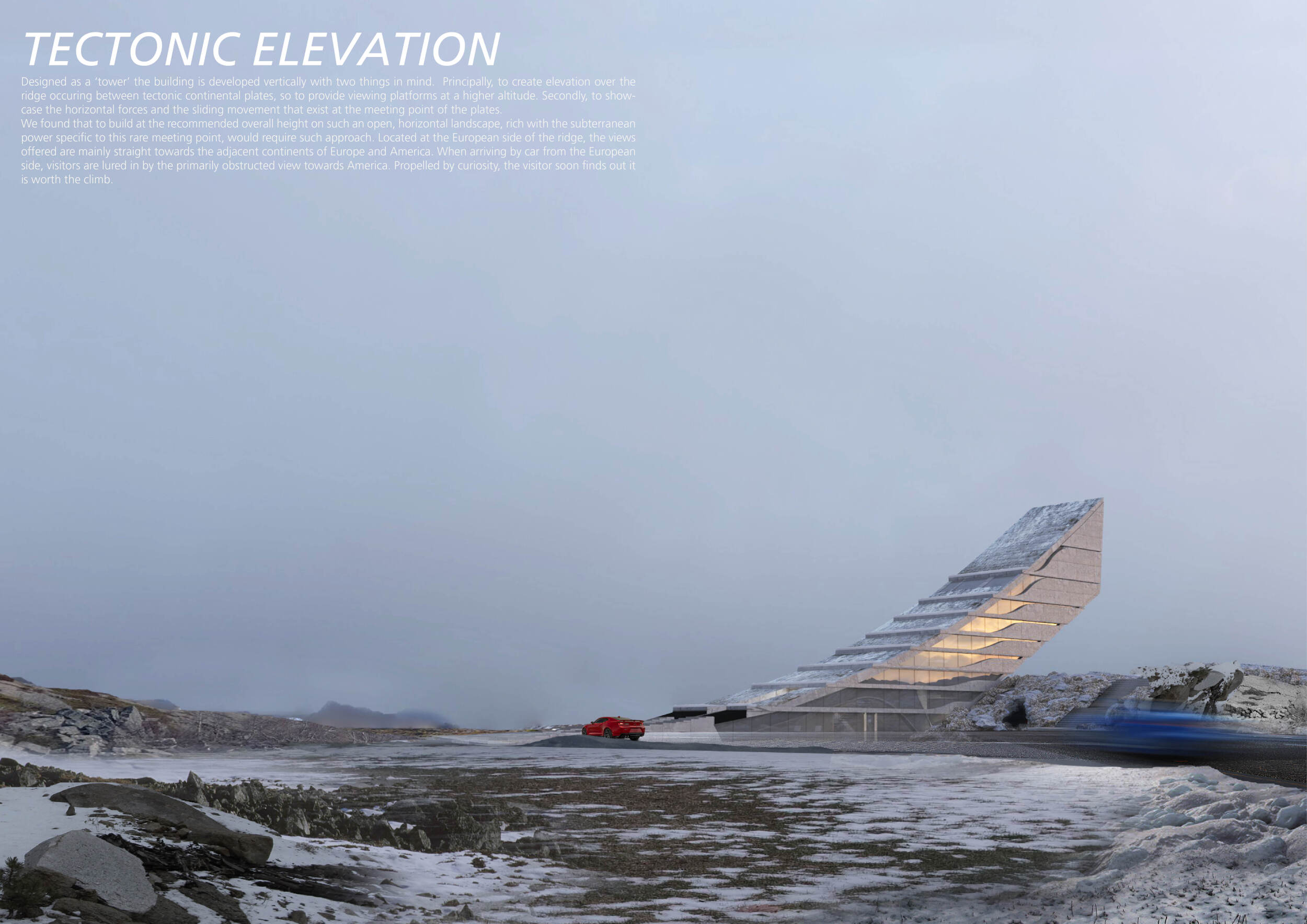 Architecture project // Elevated Viewing Platforms with Concrete ...