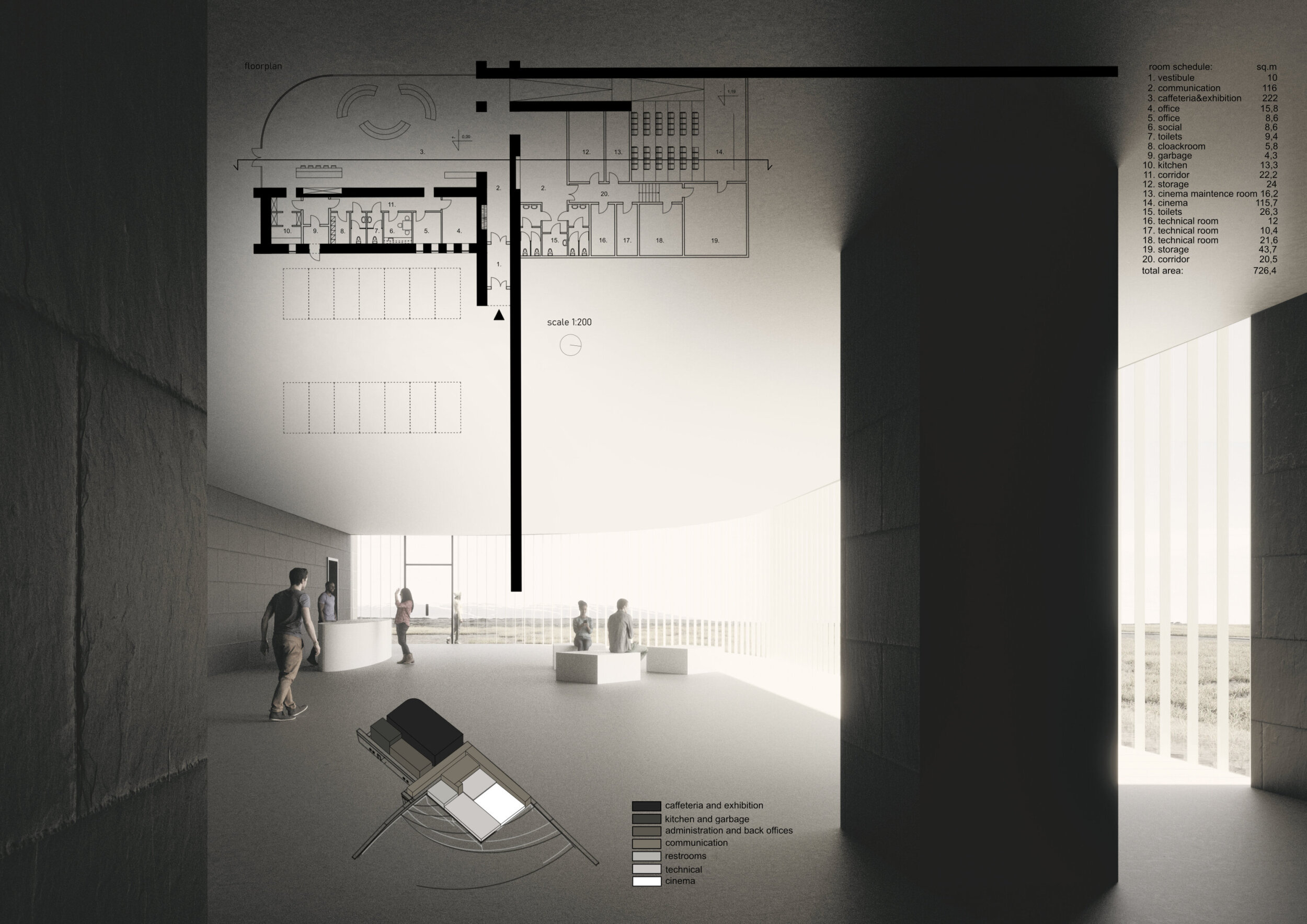 Architecture project // Basalt Walls and Glass Facades Shaping ...