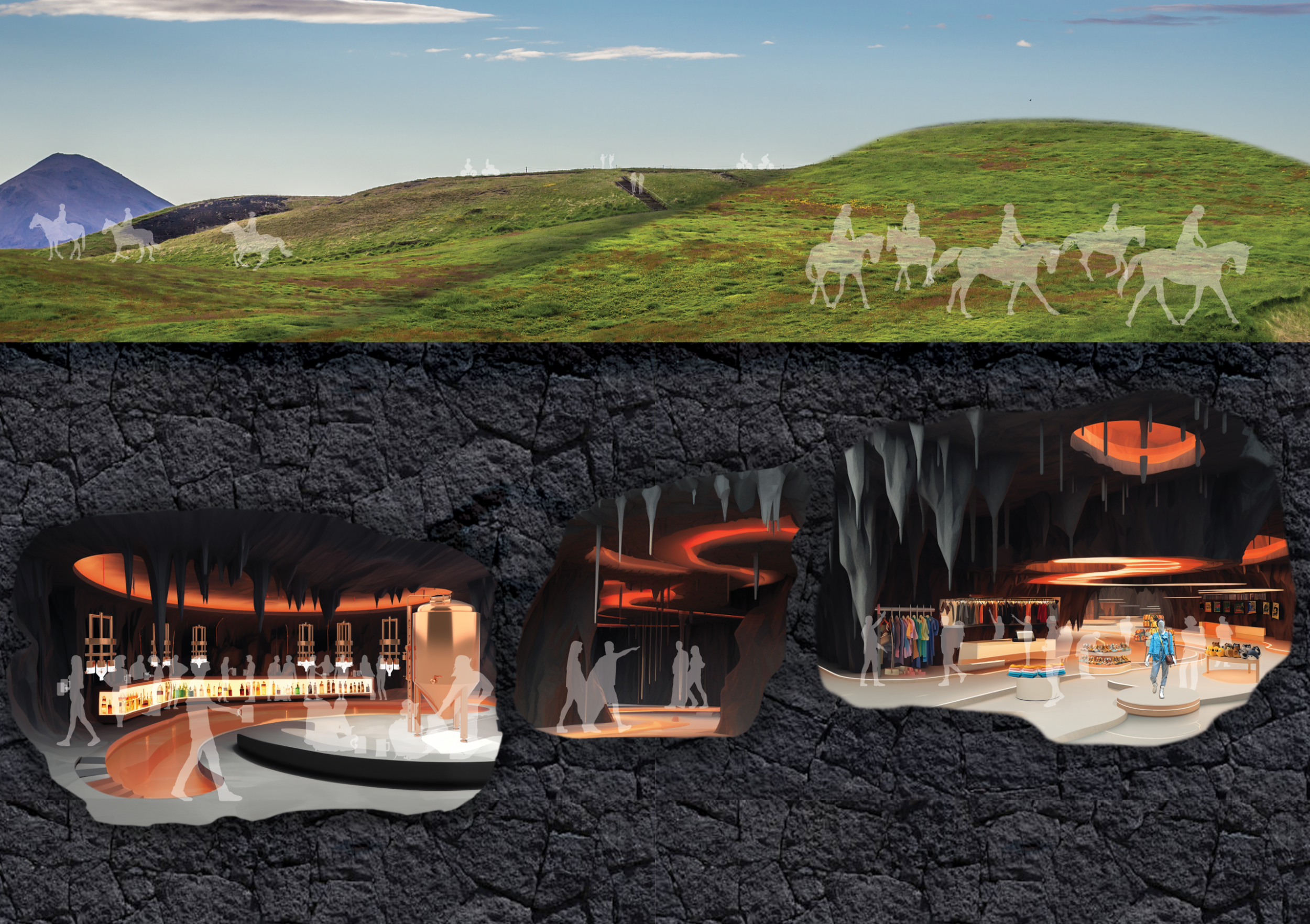 Architecture project // Charred Wooden Shingles and Volcanic Rock ...