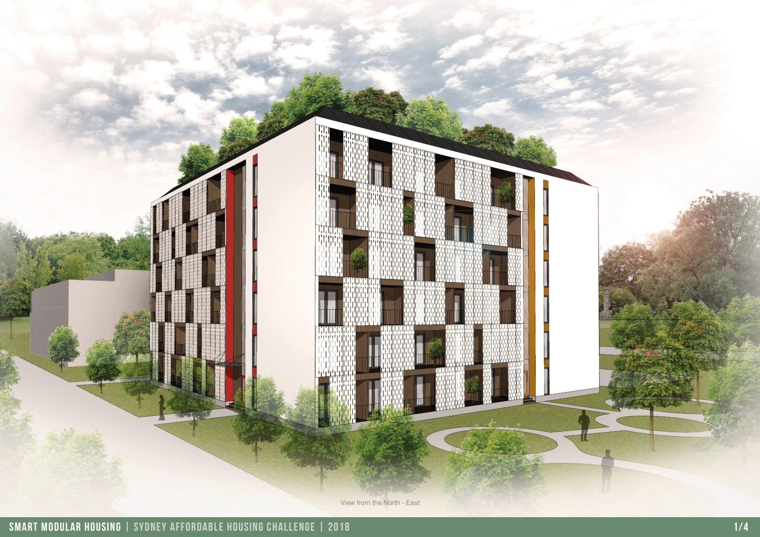 Architecture project // Perforated Screens and Laminated Timber Modules ...