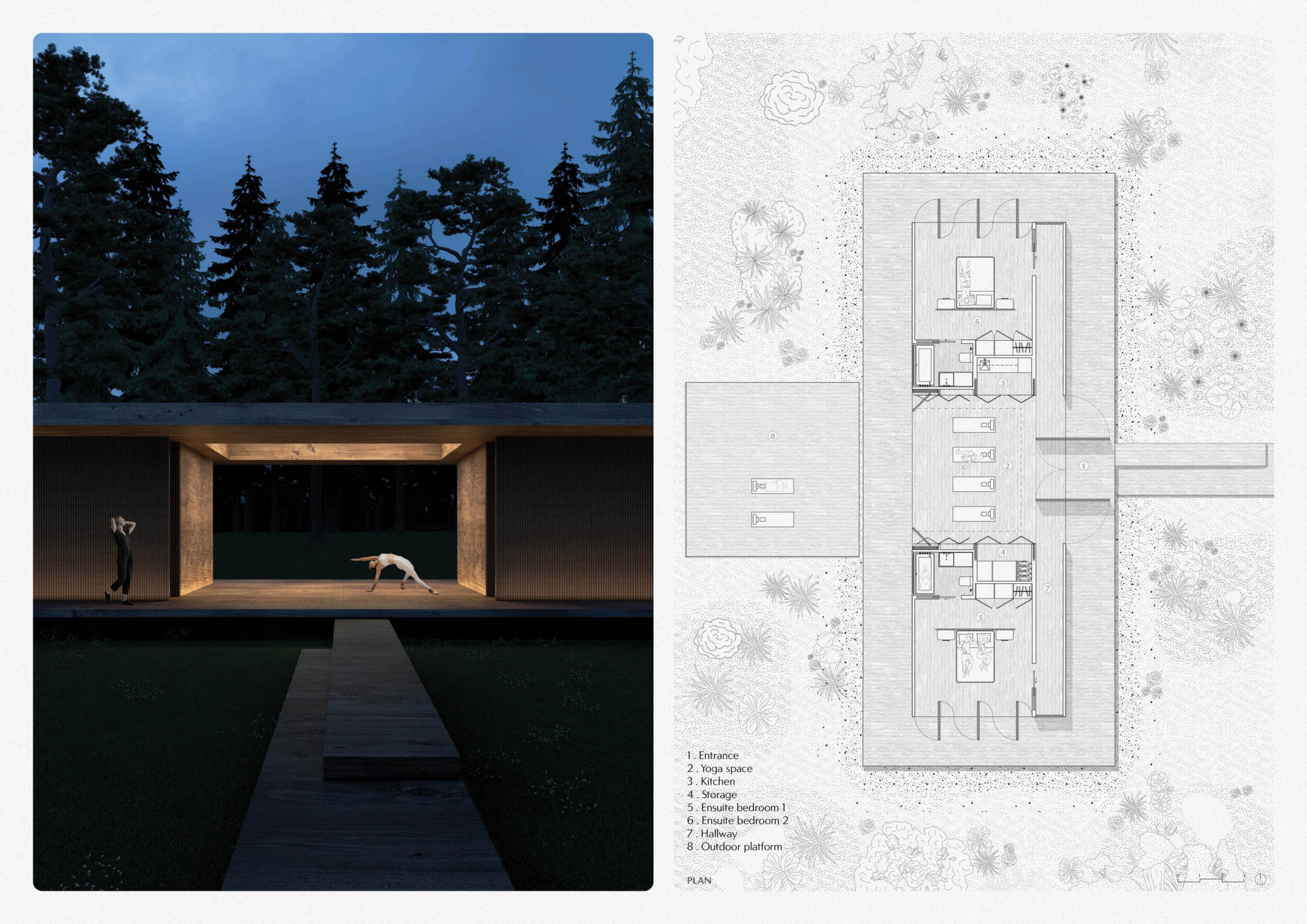 Architecture project // Charred Wooden Shingles and Timber Framework in ...