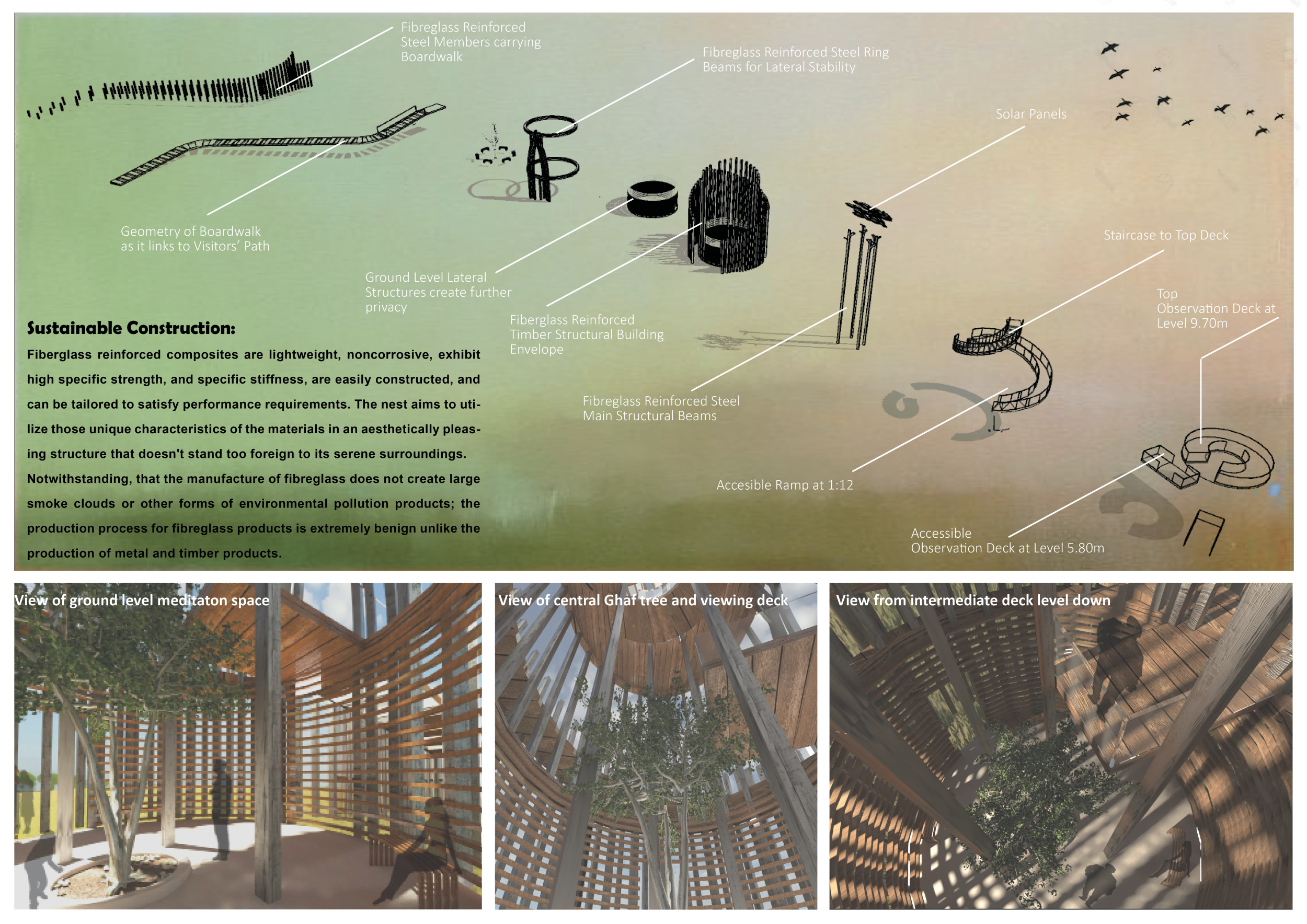 Architecture project // Fiberglass Composites and Ghaf Tree Integration ...
