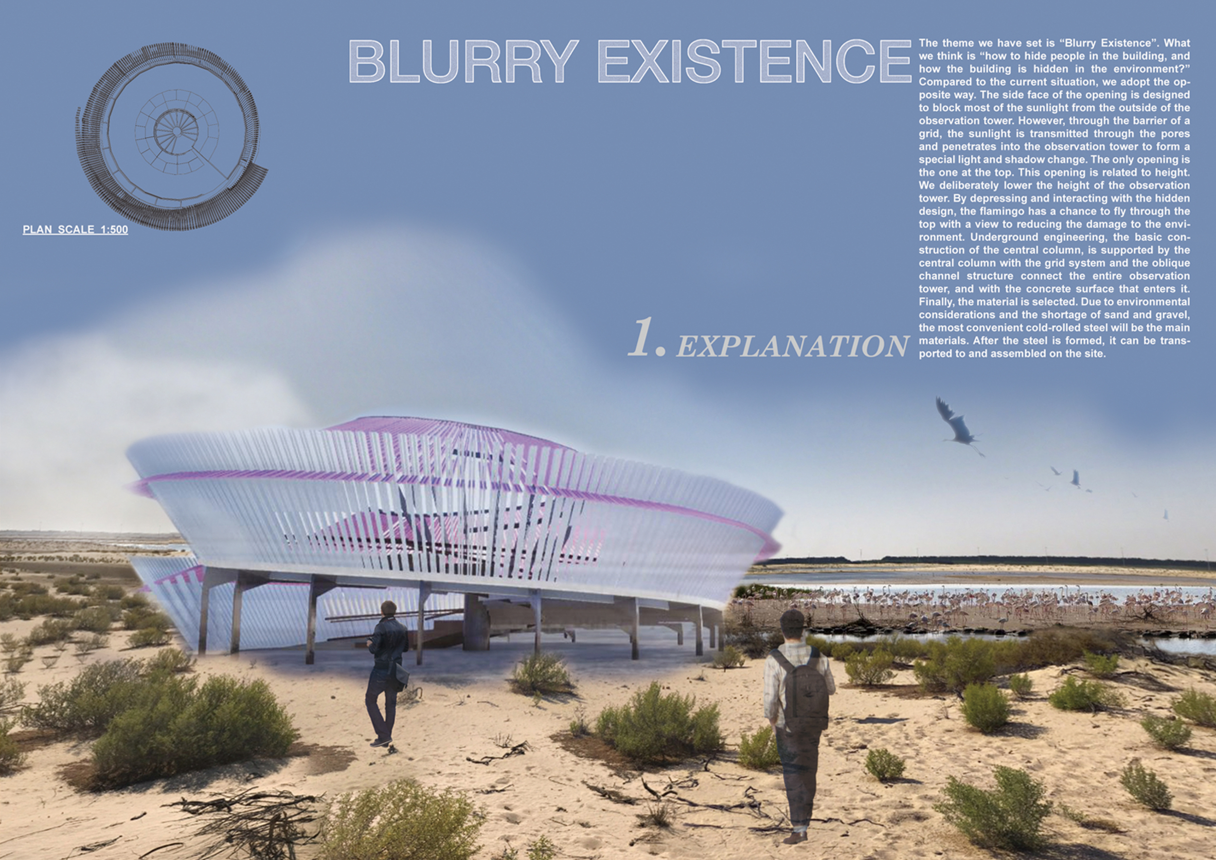 Architecture project // Filtered Light Tower with Cold-Rolled Steel and ...