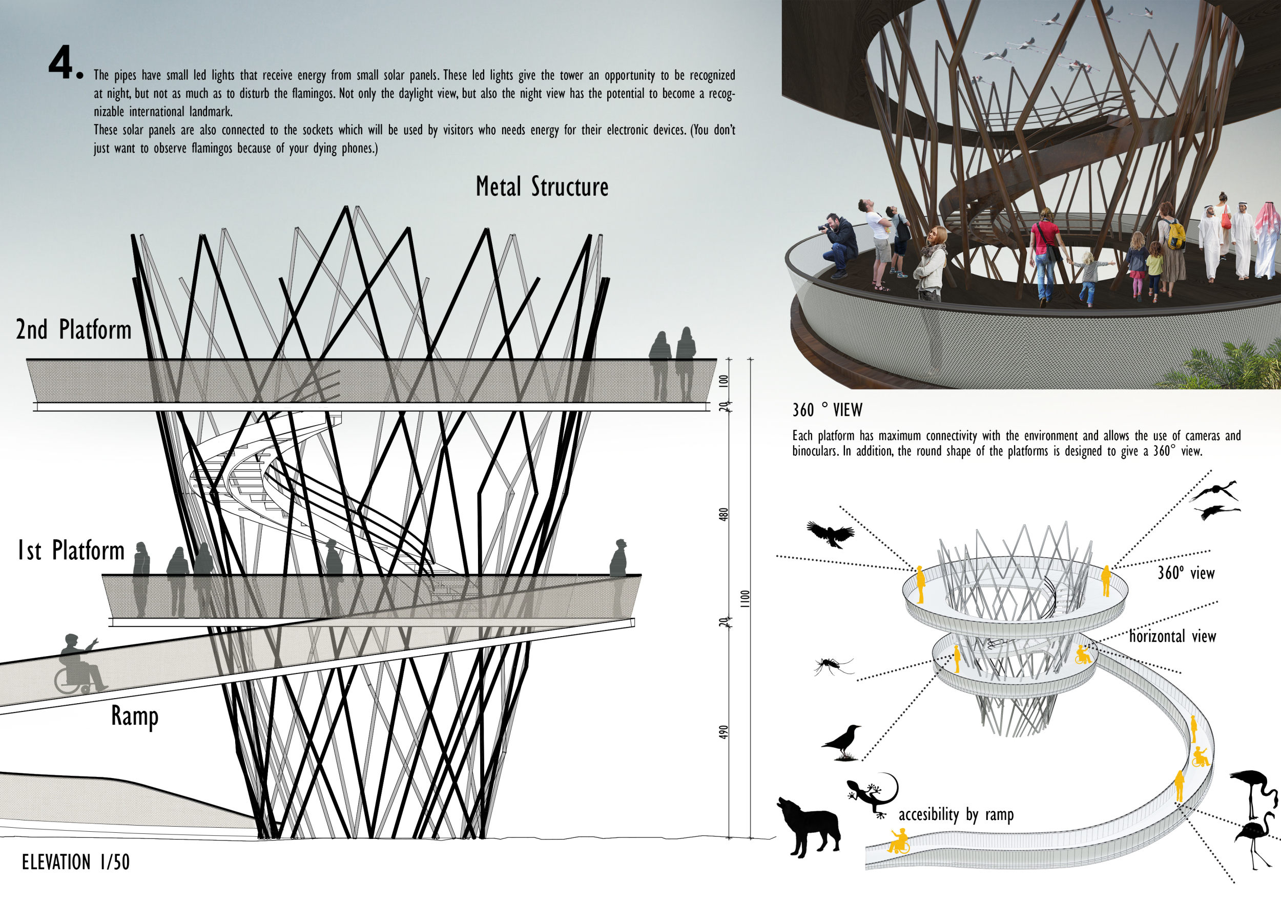 Architecture project // Metal Pipes and Ramps Elevate Wildlife ...