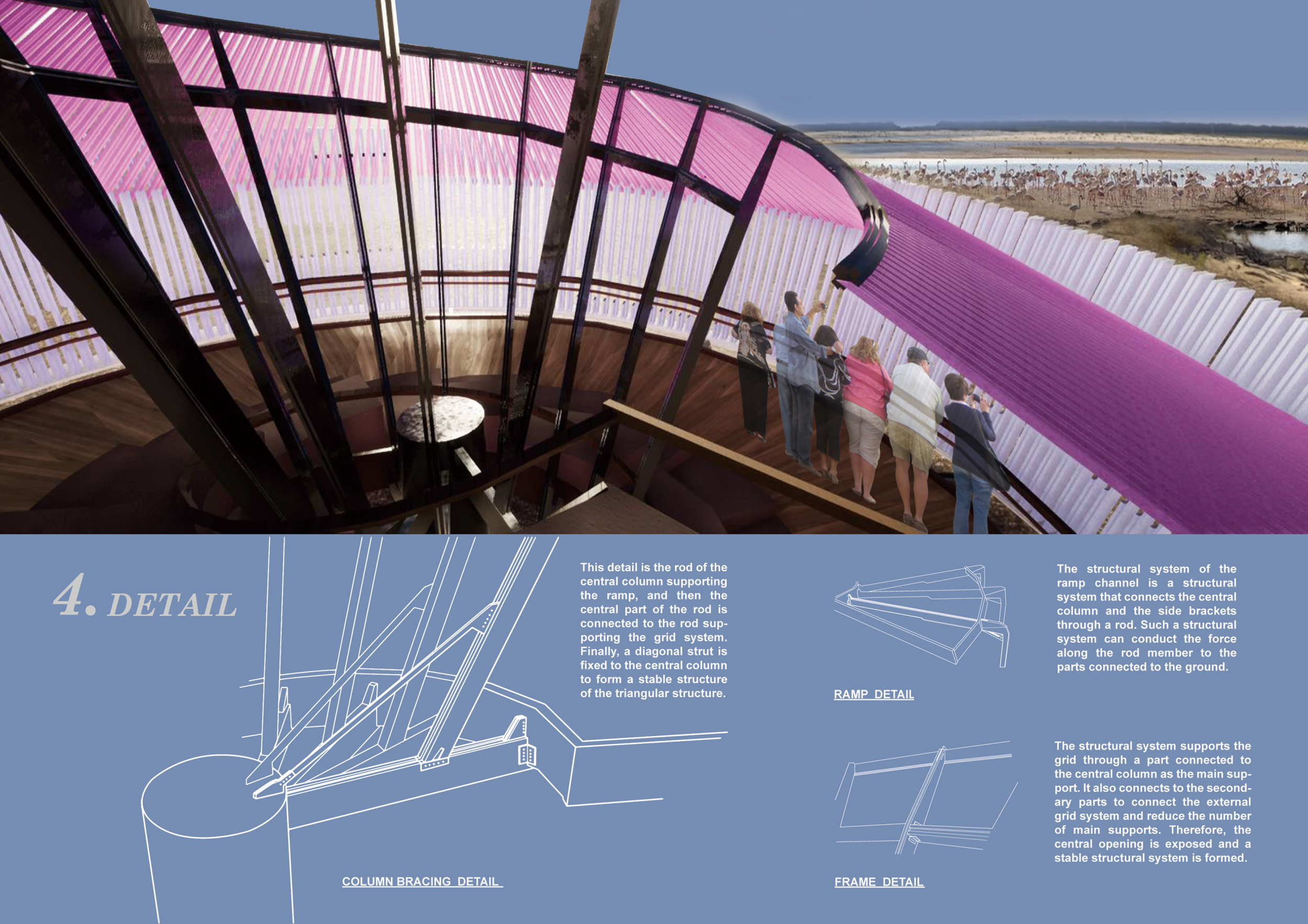 Architecture project // Filtered Light Tower with Cold-Rolled Steel and ...