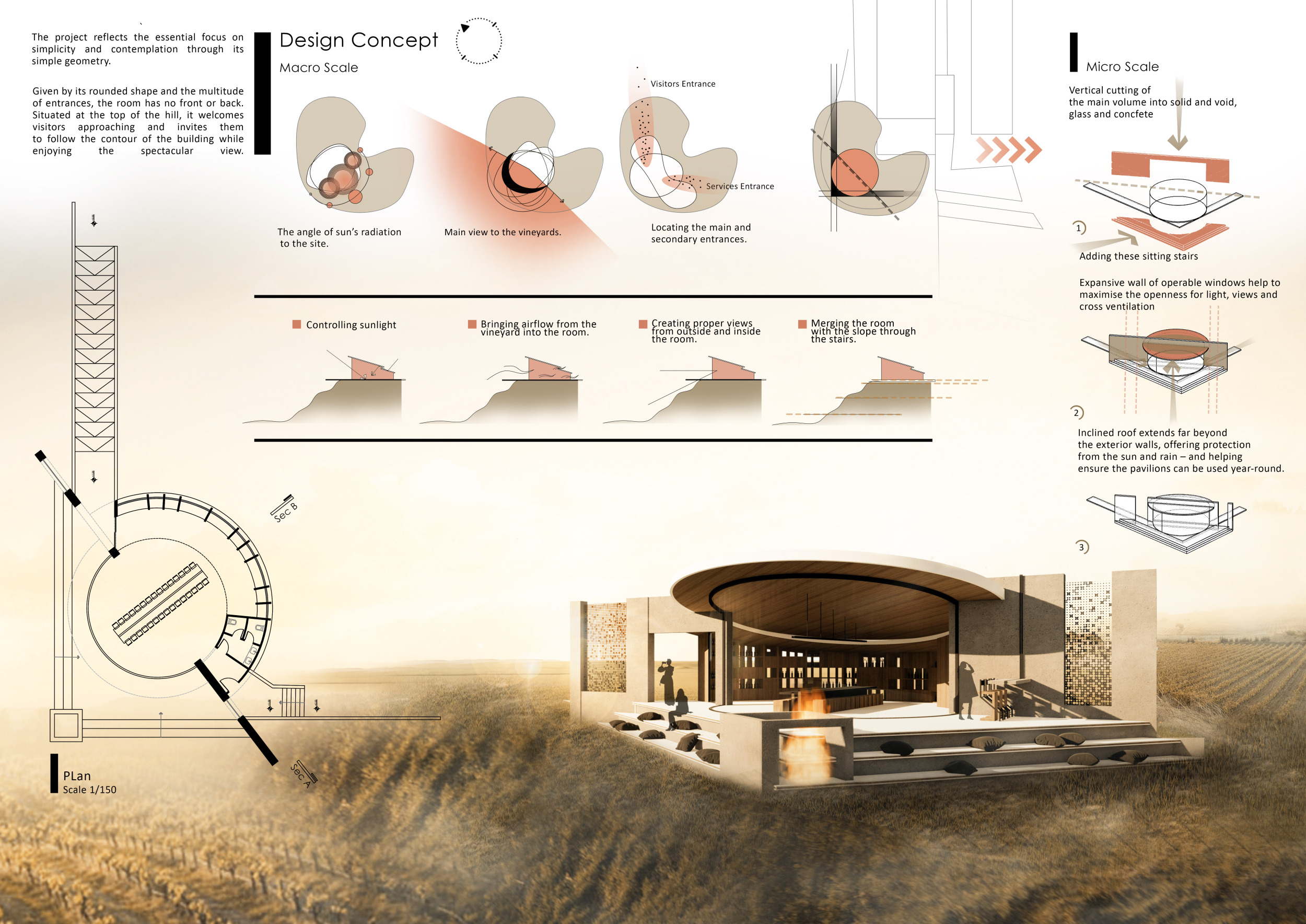 Architecture project // Engaging Views Through Expansive Concrete and ...