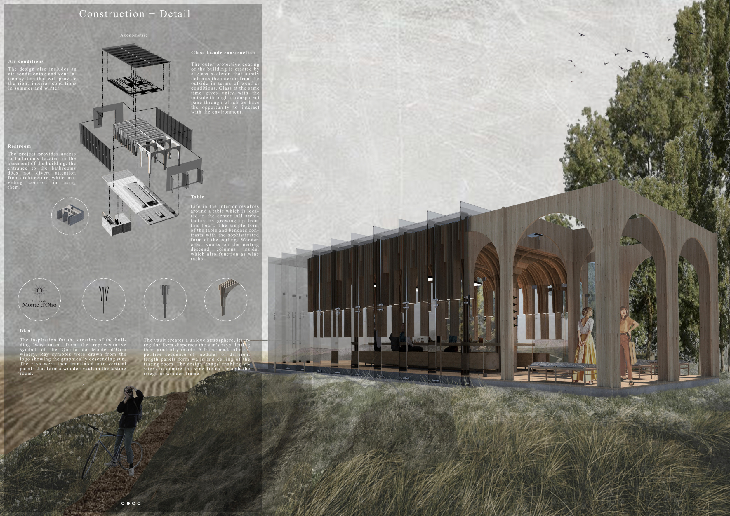 Architecture project // Glass Skeleton Framing Communal Spaces in a ...