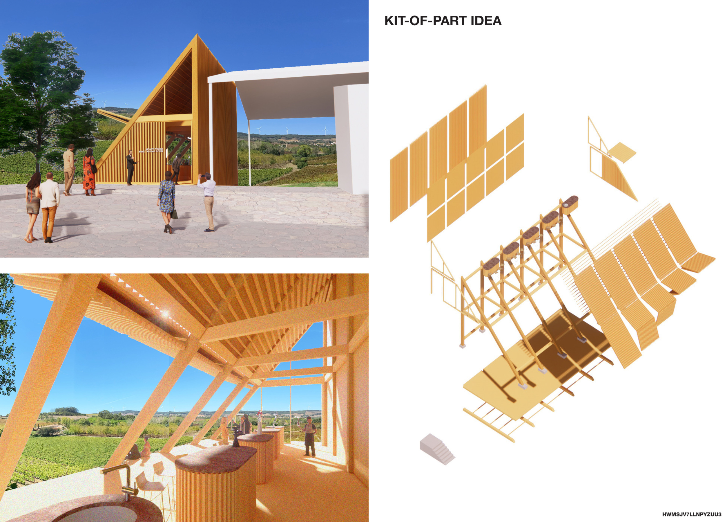 Architecture project // Timber Pavilion Embracing Vineyard Views with ...