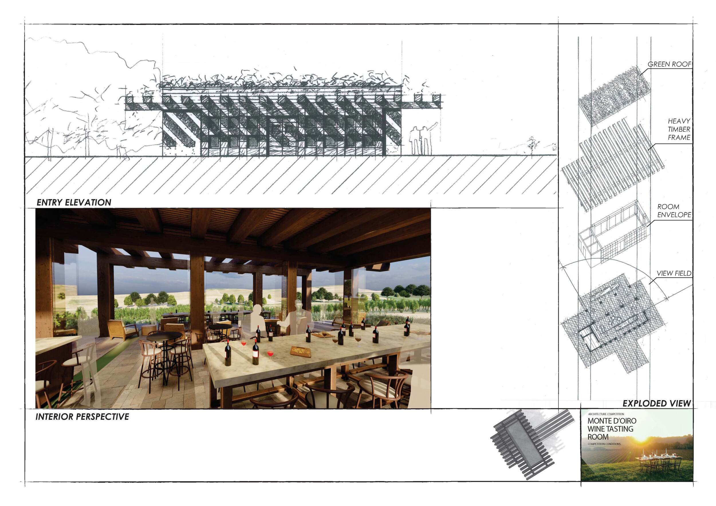 Architecture project // Timber Roof Frame Enhances Vineyard Views in ...