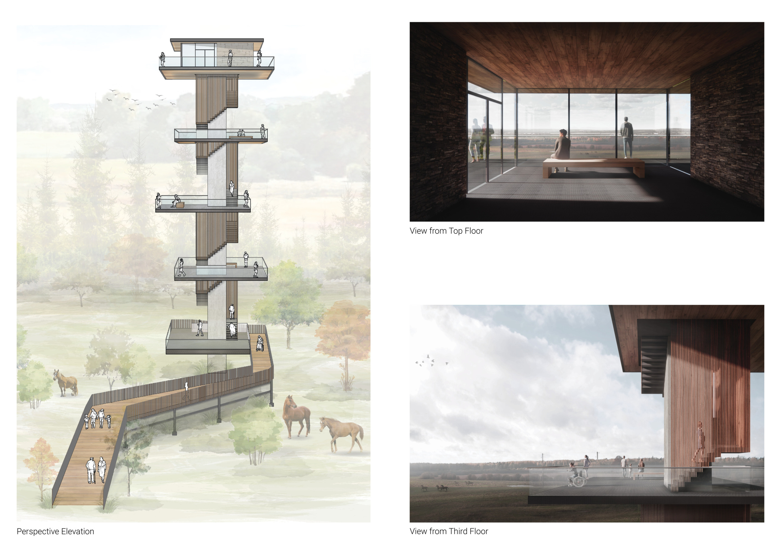 Architecture project // Shifting Steel Plates and Tactile Wooden Slats ...