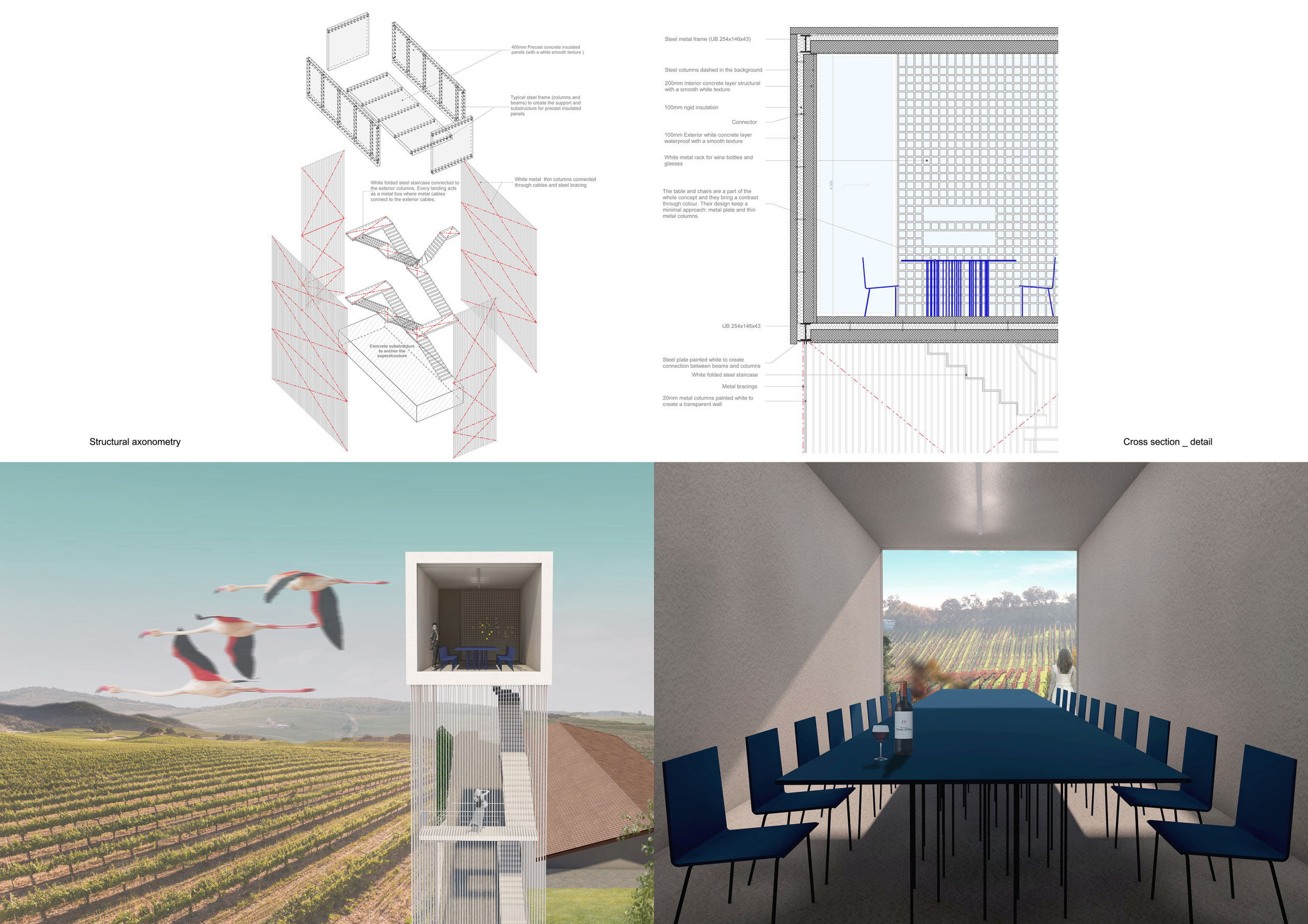 Architecture project // Vertical Metal Structure Offering Intimate ...