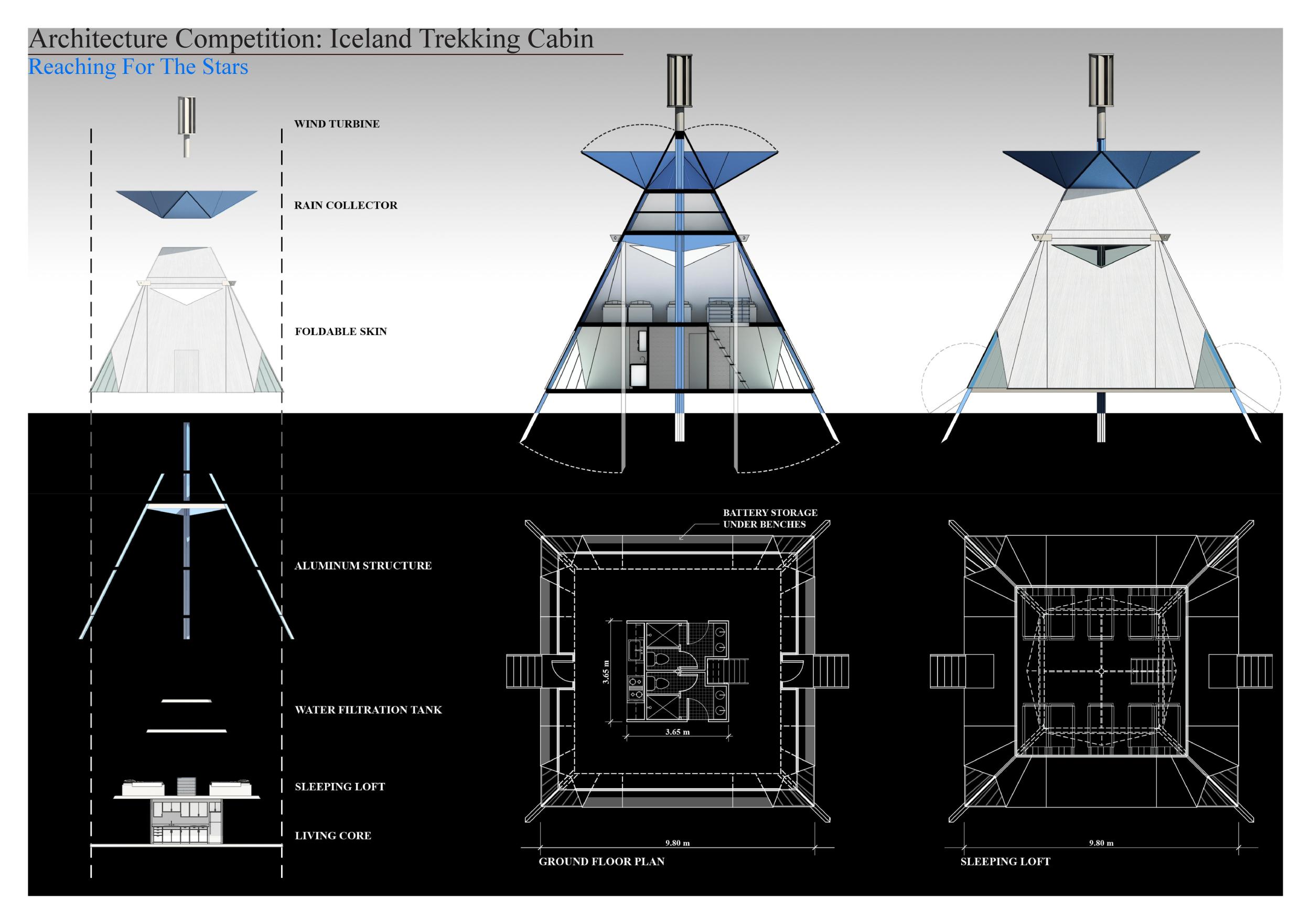 Architecture project // Foldable Cabin with Lightweight Aluminum ...