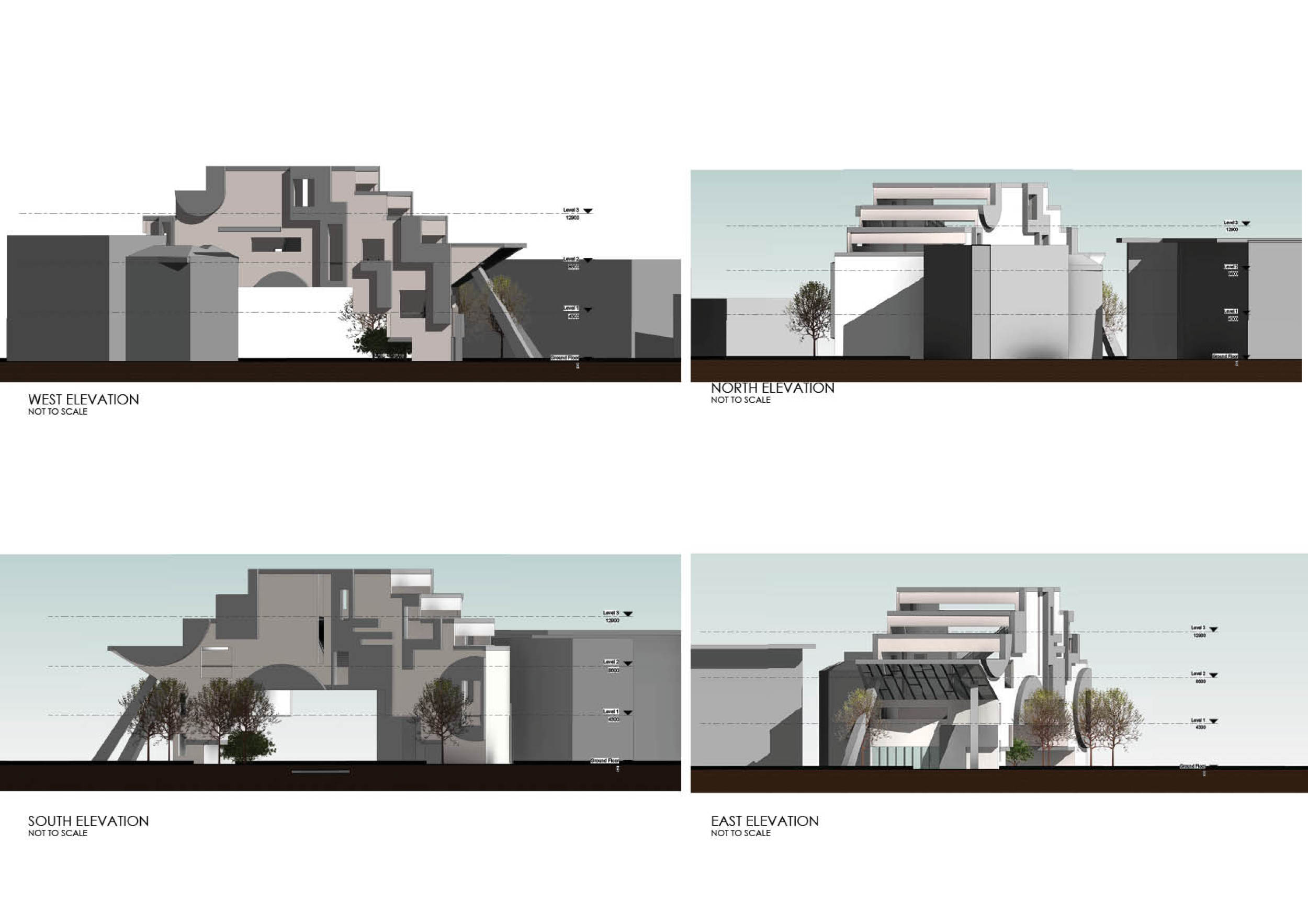Architecture project // Raw Concrete Meets Sculptural Form in a ...