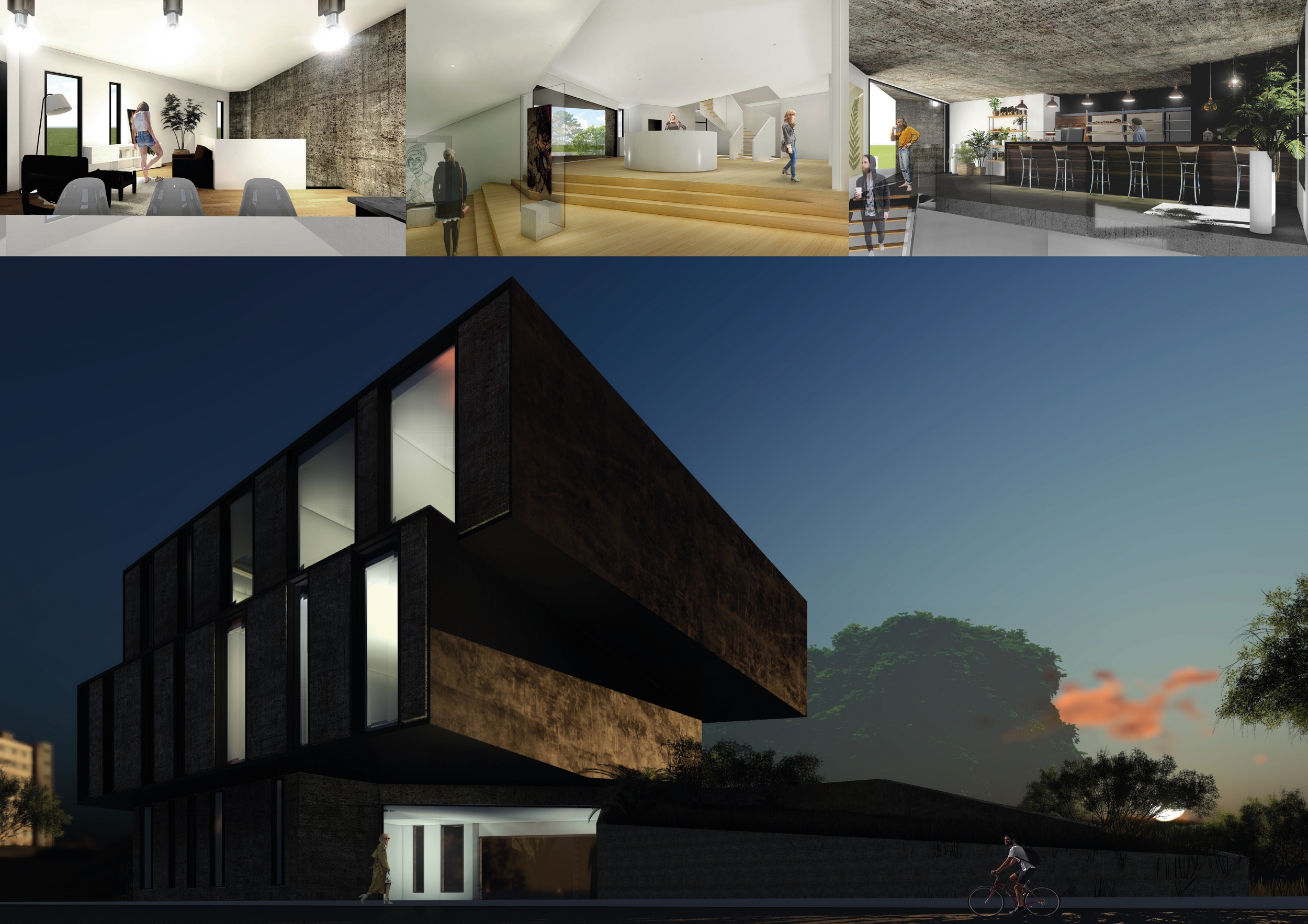 Architecture project // Asymmetrical Glass Facades Enhanced by Natural ...