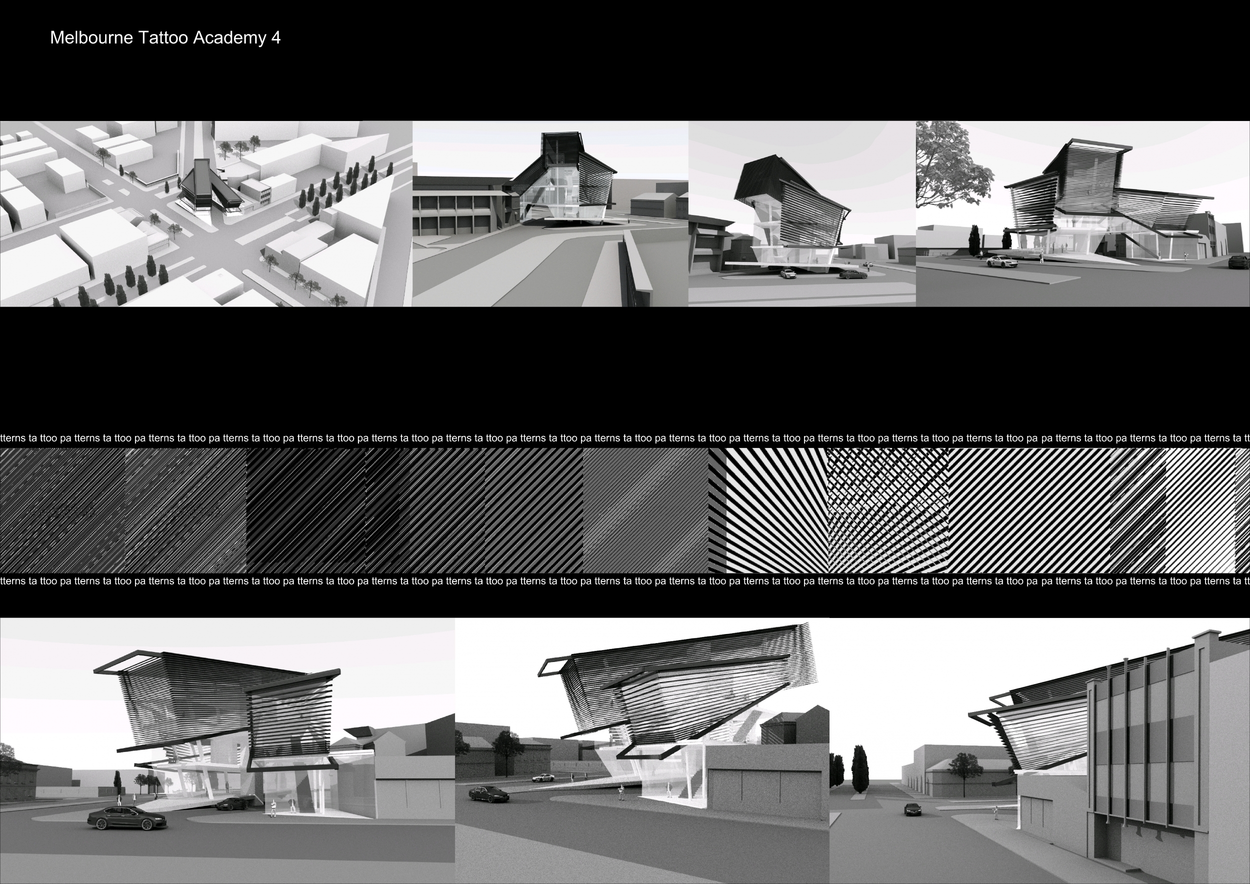 Architecture project // Dynamic Roof Design Featuring Glass Façade and ...