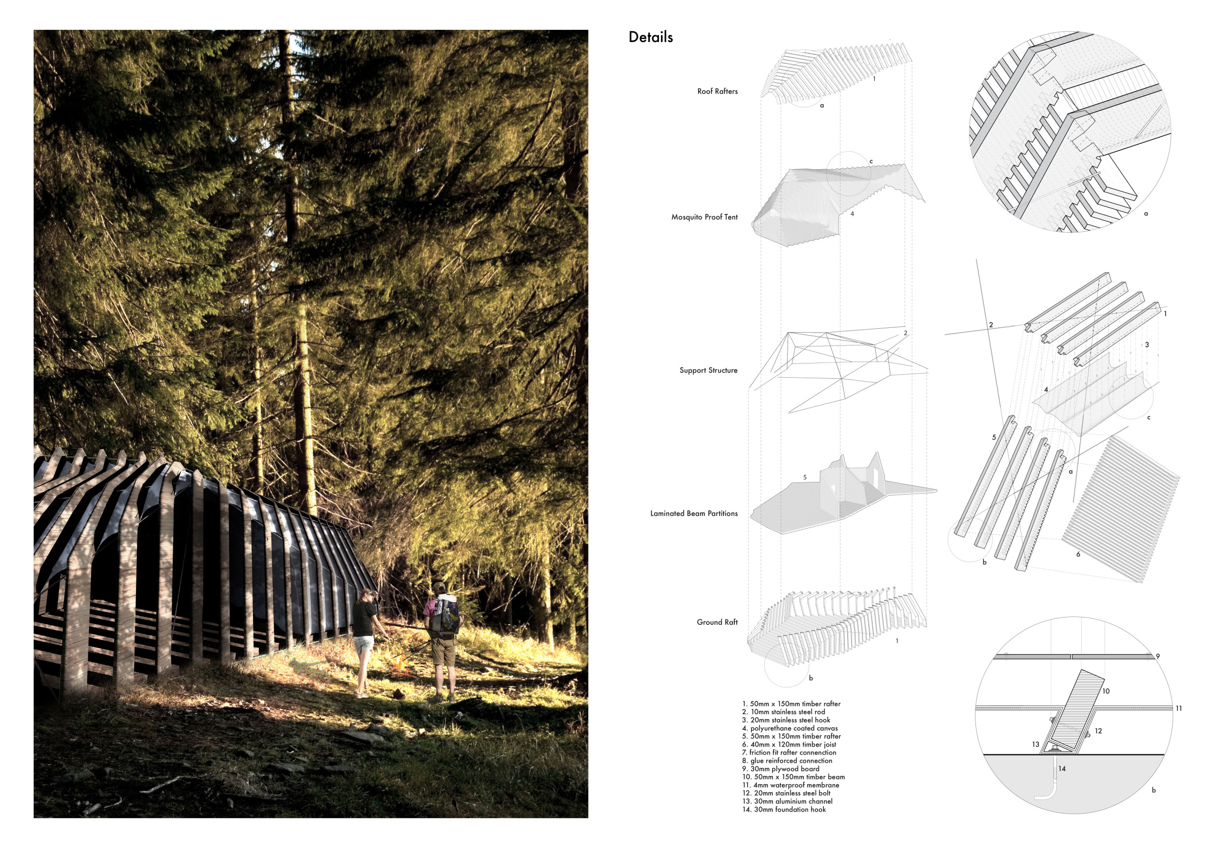 Architecture project // Charred Wood and Laminated Timber ...