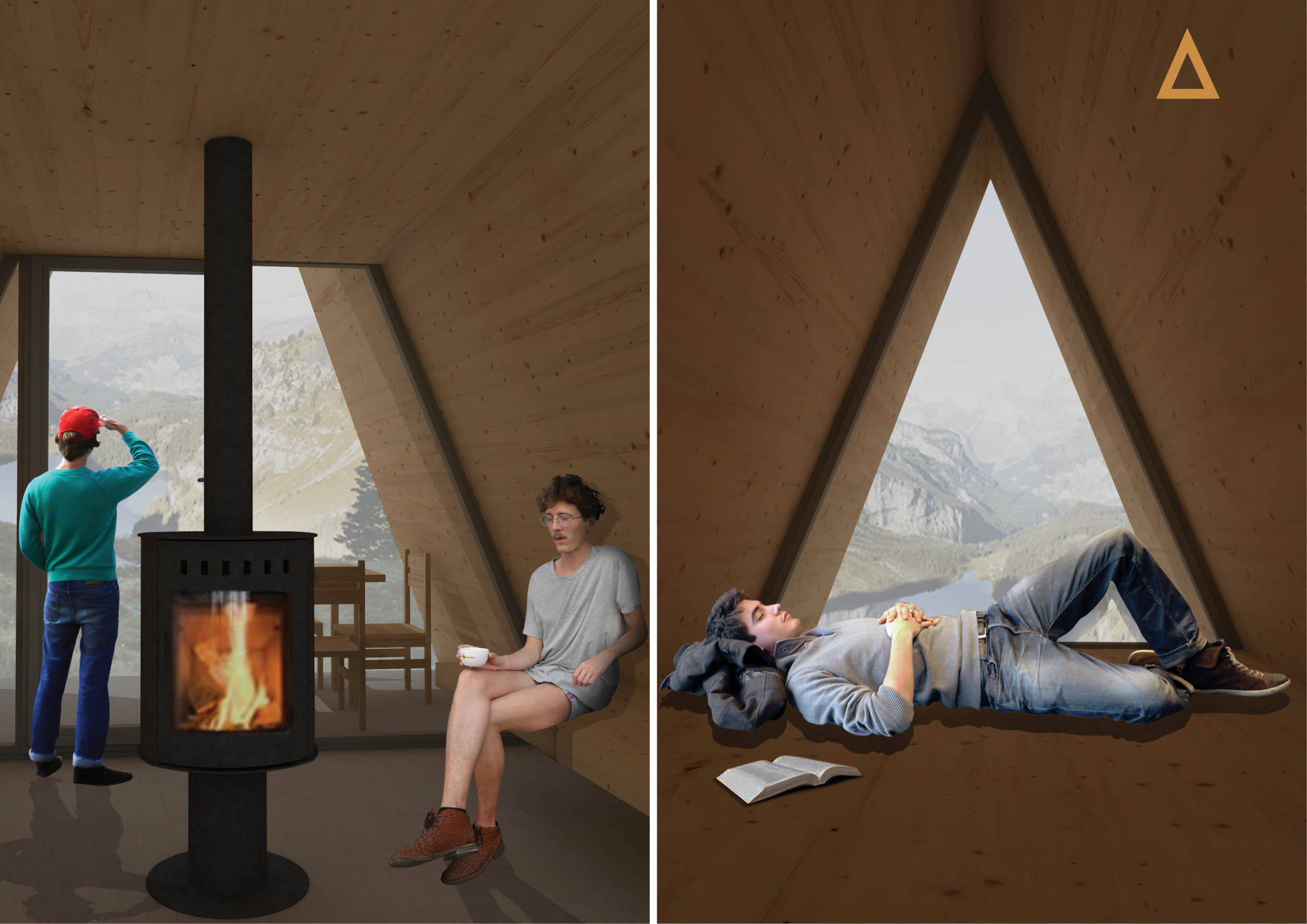 Architecture project // Rainwater Harvesting Shelter with KLH Panels ...