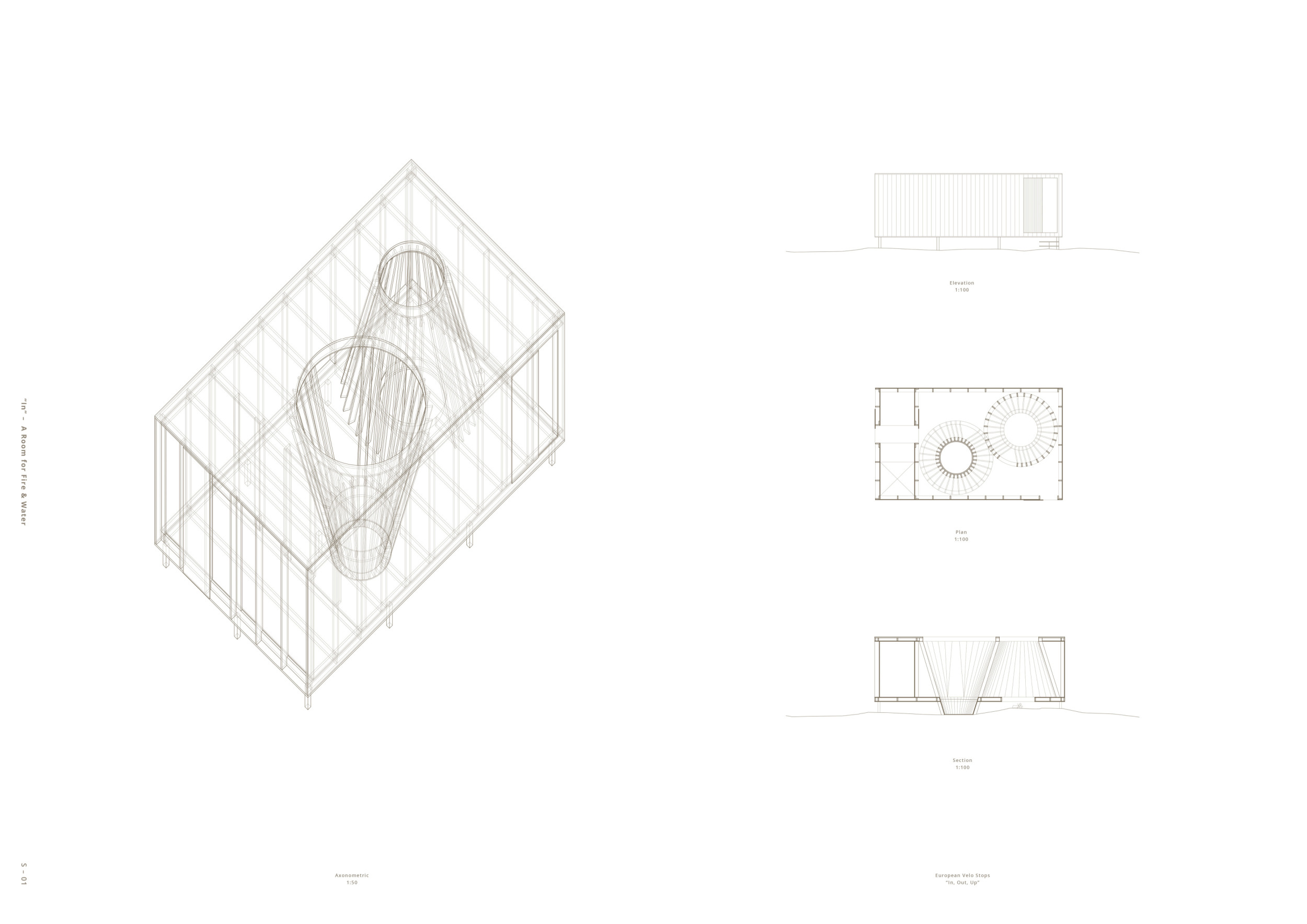 Architecture project // Operable Roofs and Cozy Fires in Intimate Shelters