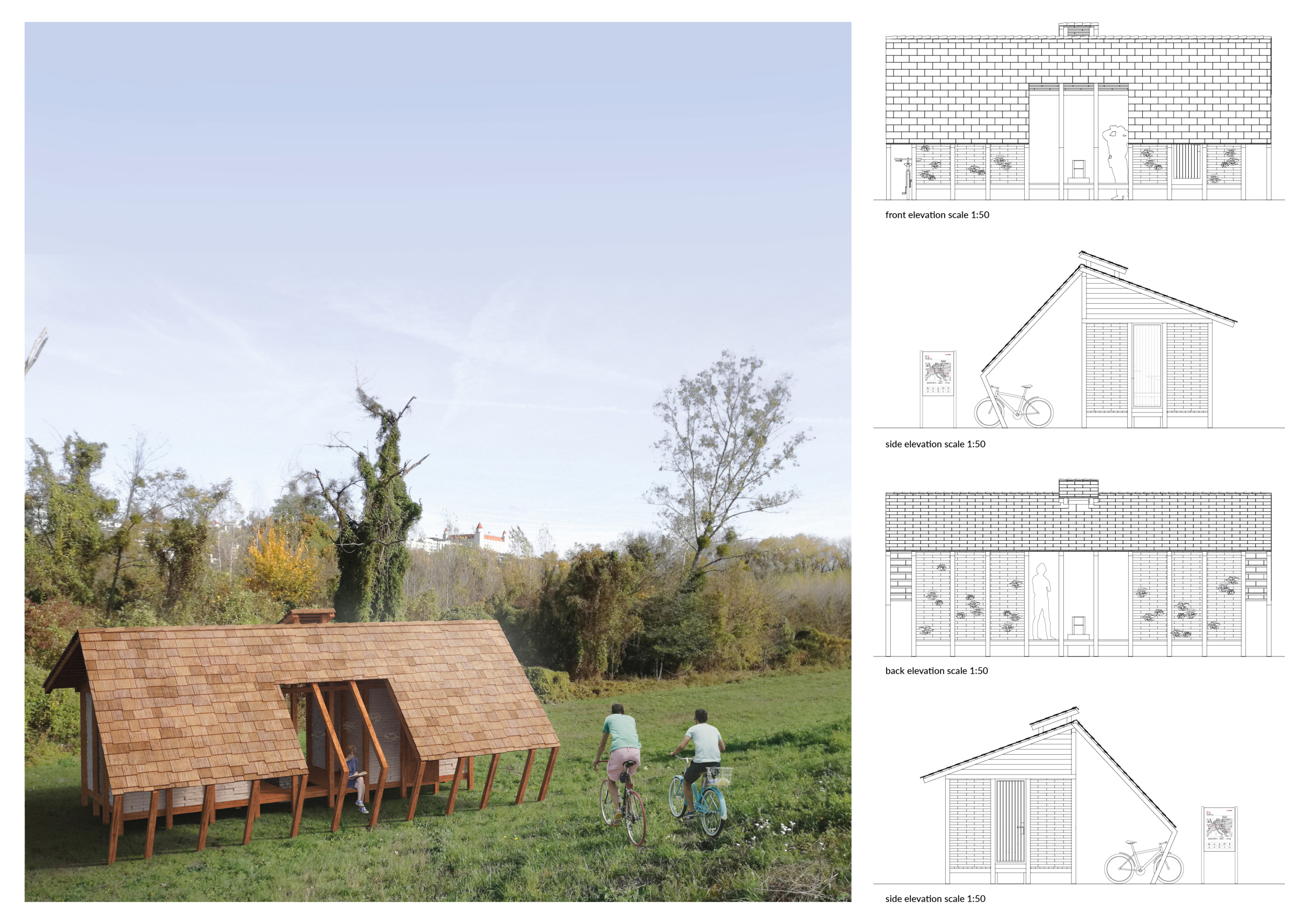 Architecture project // Mycelium Bricks and Pine Timber Create ...