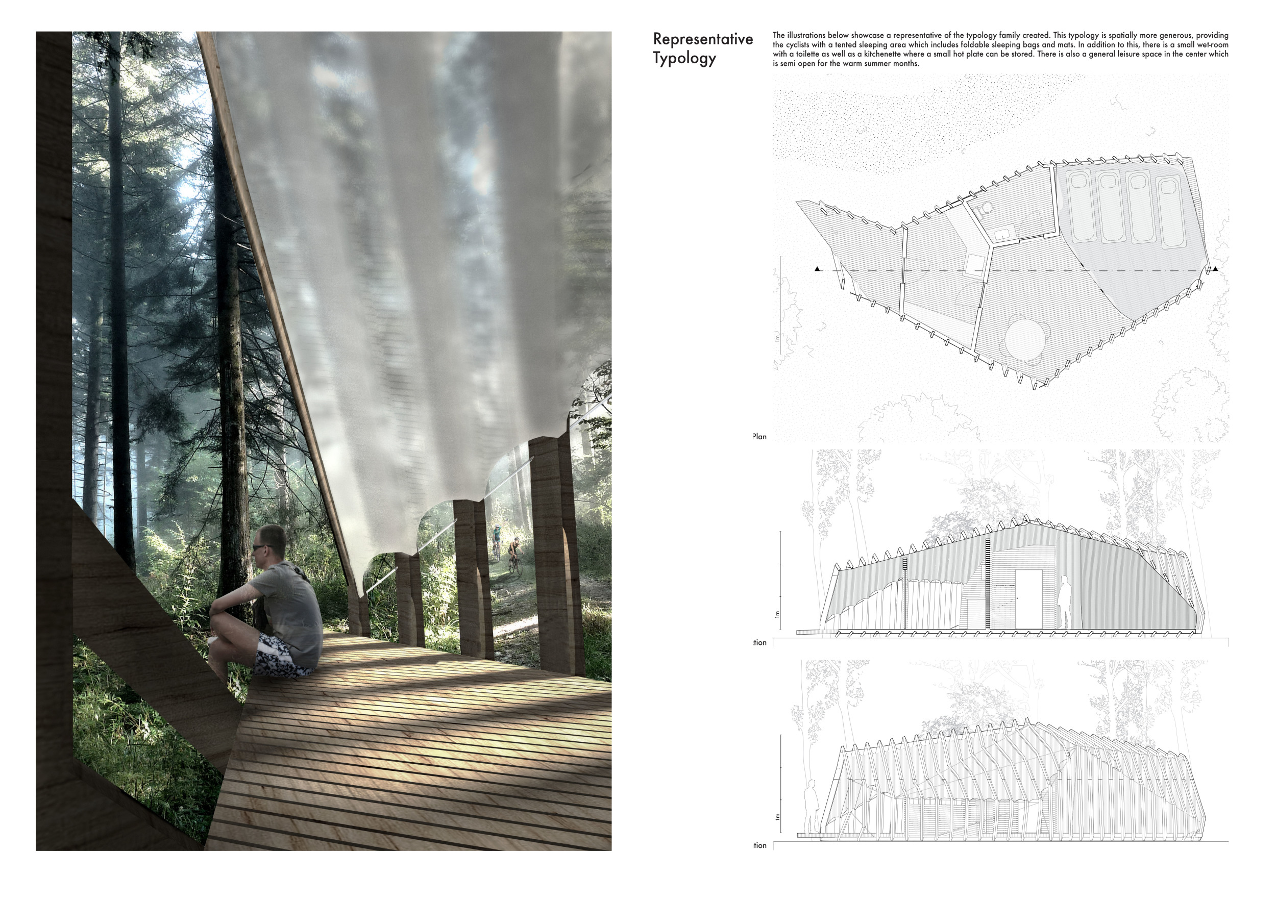 Architecture project // Charred Wood and Laminated Timber ...