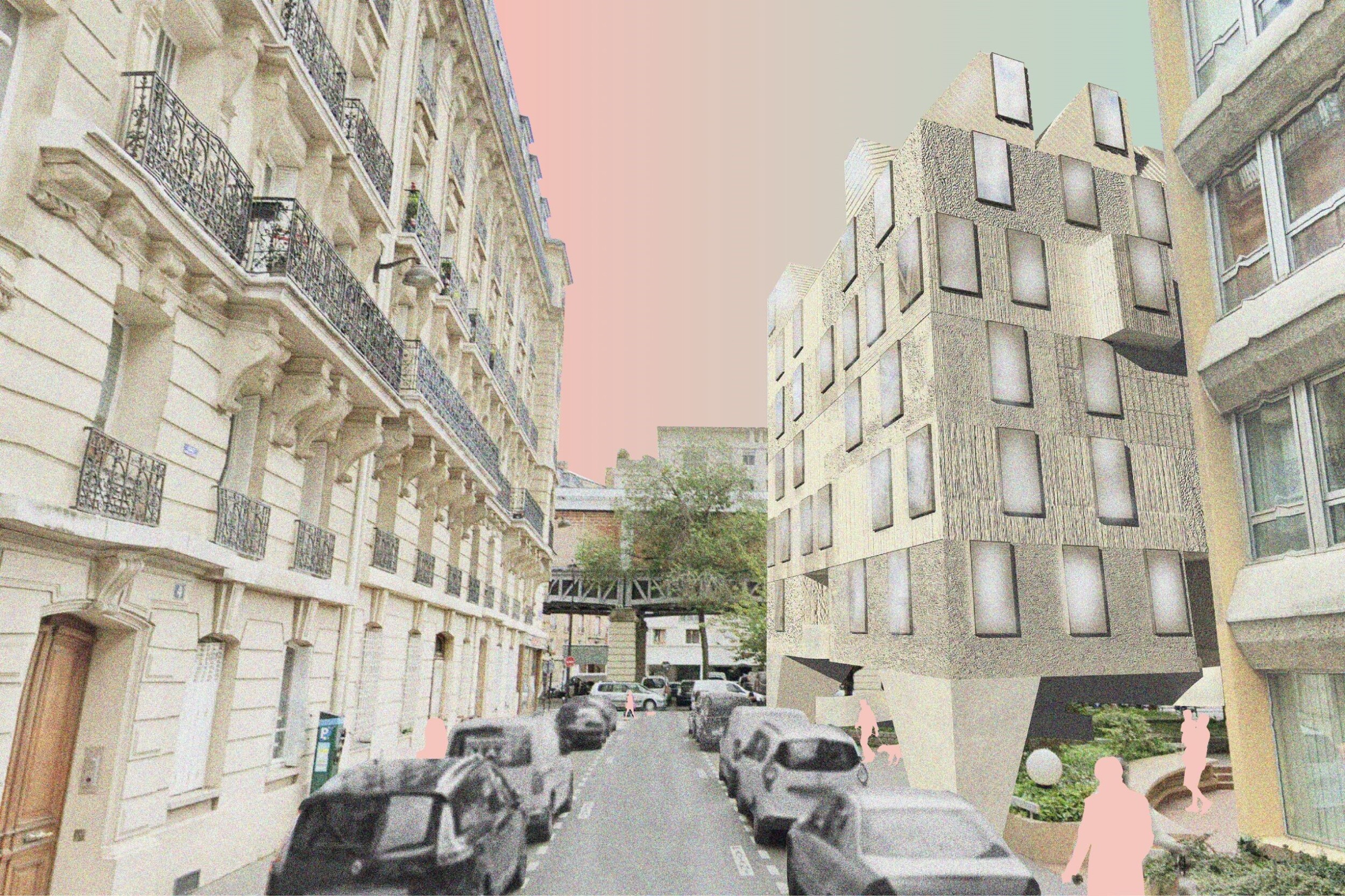 Architecture project // Community Living Enhanced by a Green Floor and ...