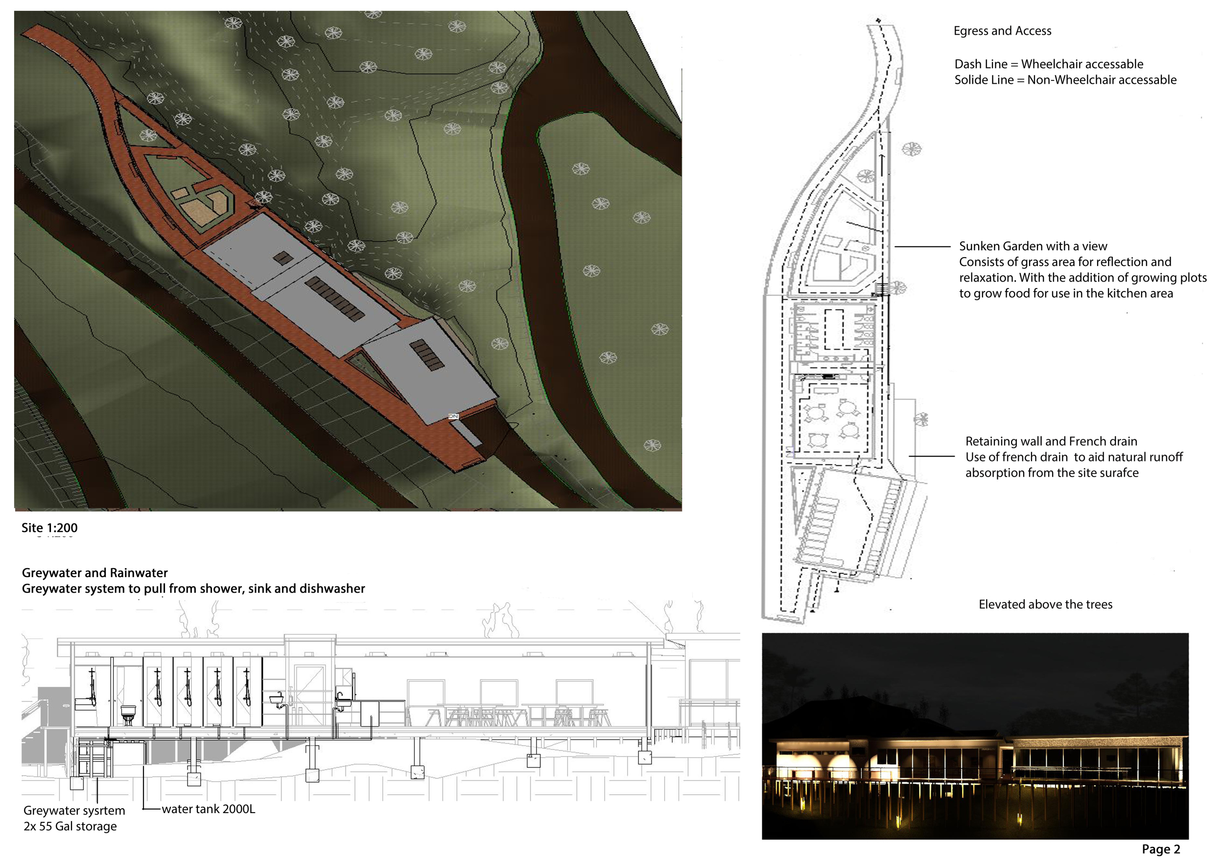 Architecture project // Elevated Timber Structures Integrated with a ...