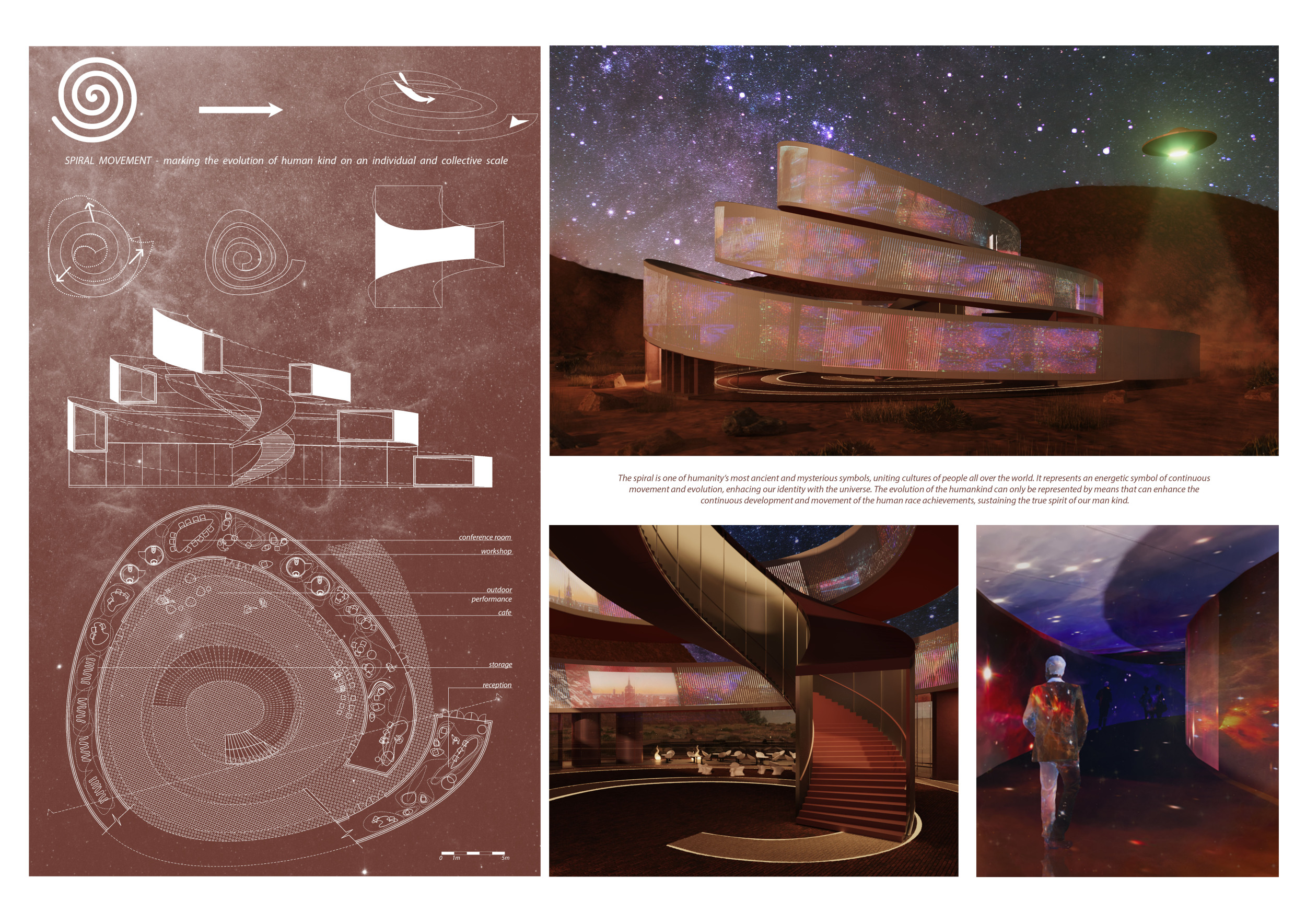 Architecture project // Spiral Pathways Integrating Nature and ...
