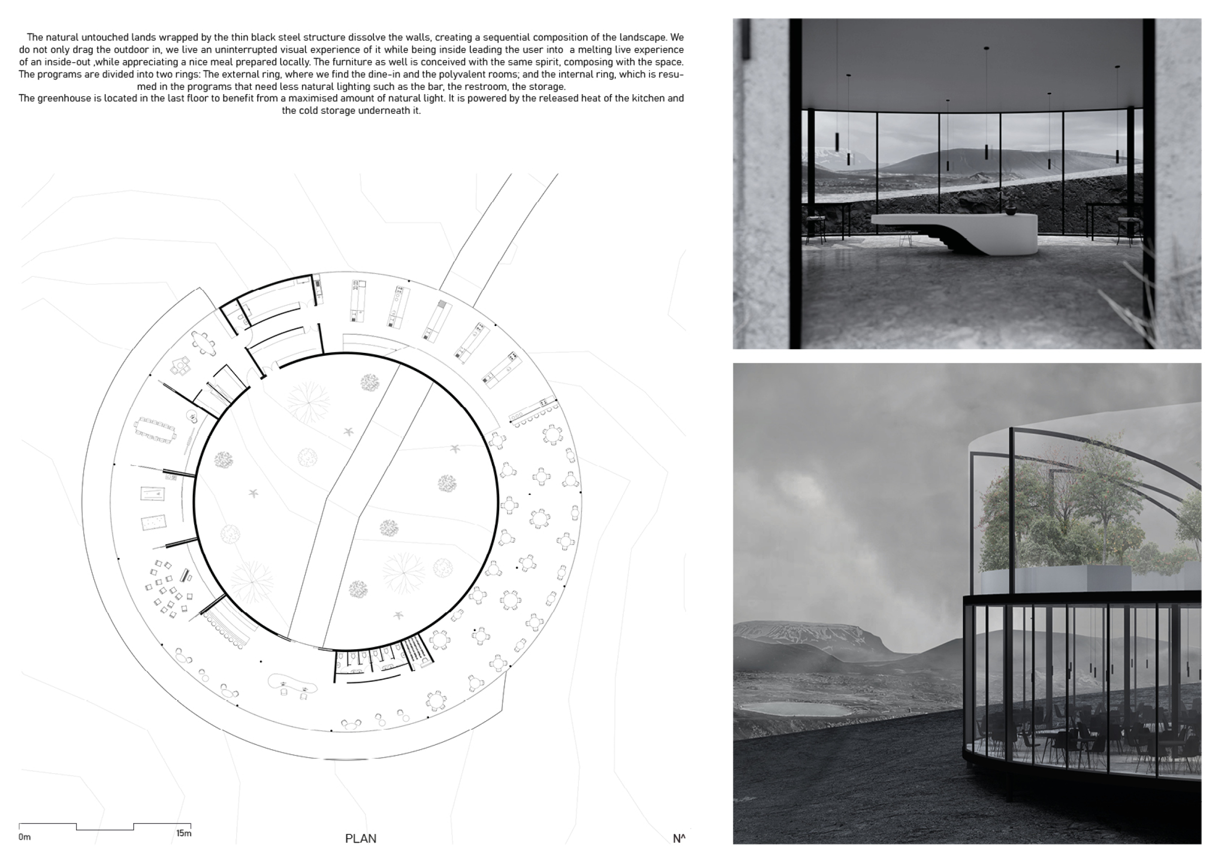 Architecture project // Circular Greenhouse Restaurant Built with ...