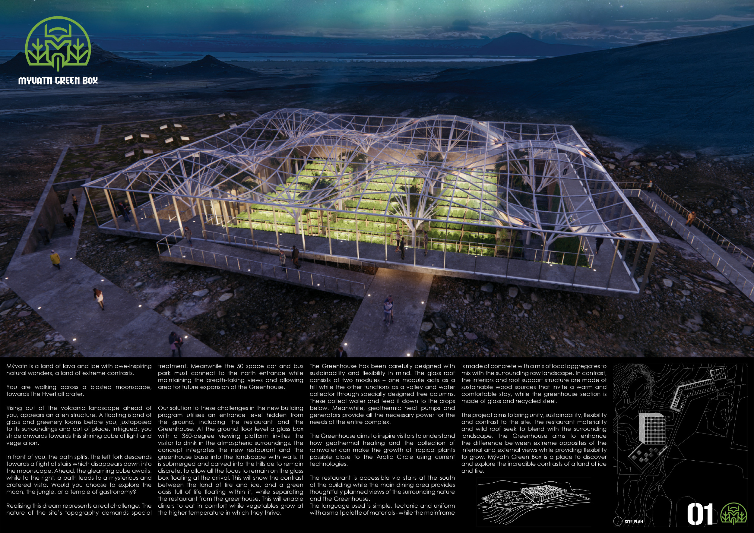 Architecture project // Geothermal Energy-Powered Greenhouse Utilizing ...