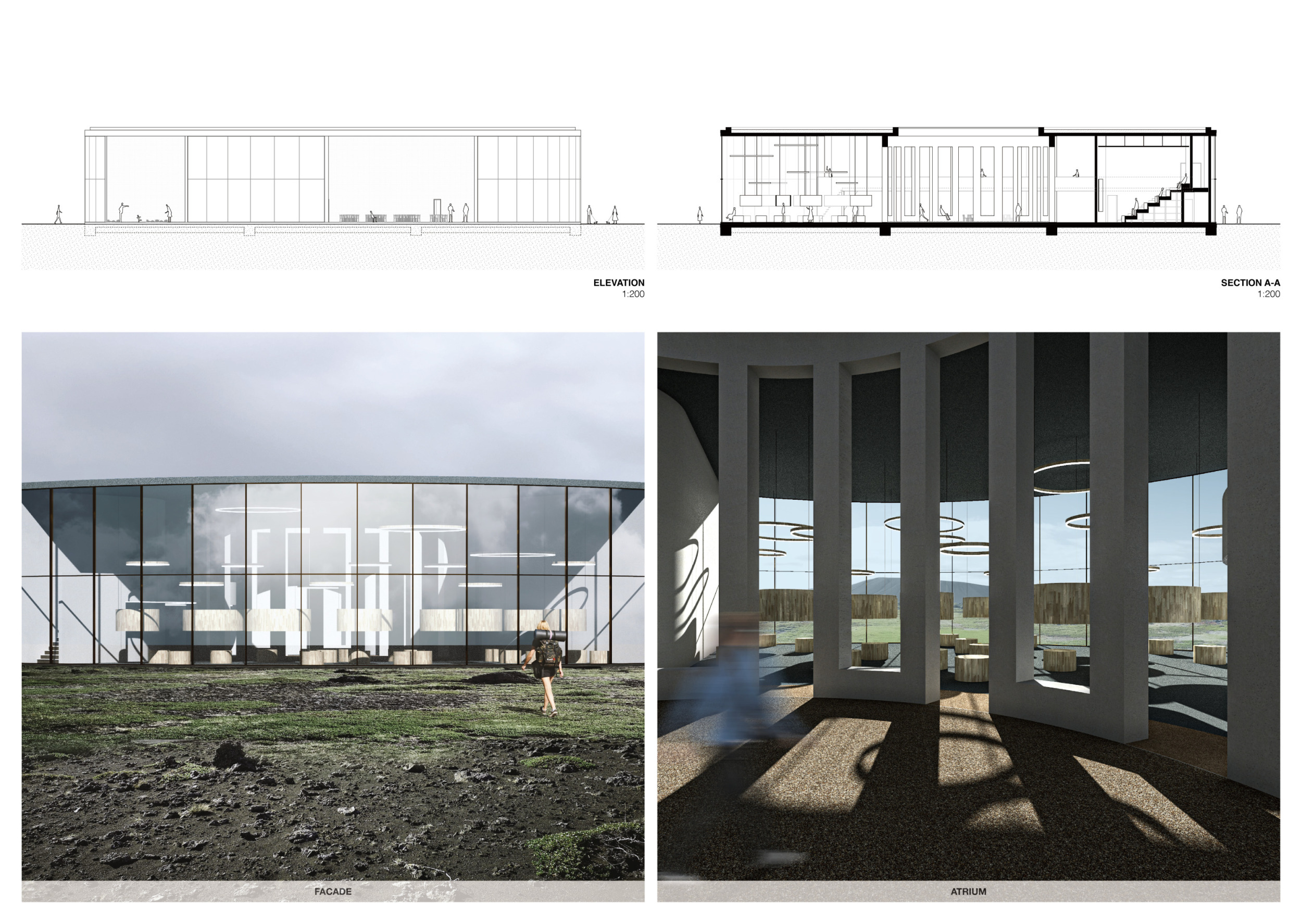 Architecture project // Curvilinear Forms Embracing Natural Light in a ...