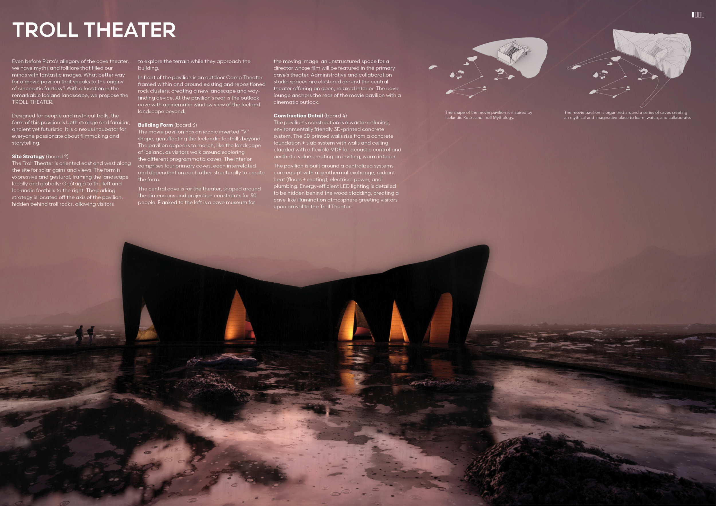Architecture project // Cave-Inspired Spaces in Concrete and MDF for ...