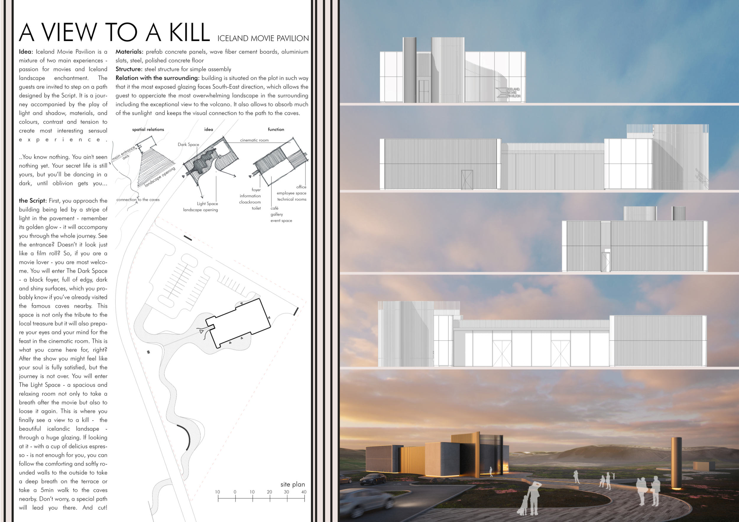 Architecture project // Cinematic Space Crafted from Prefab Concrete ...