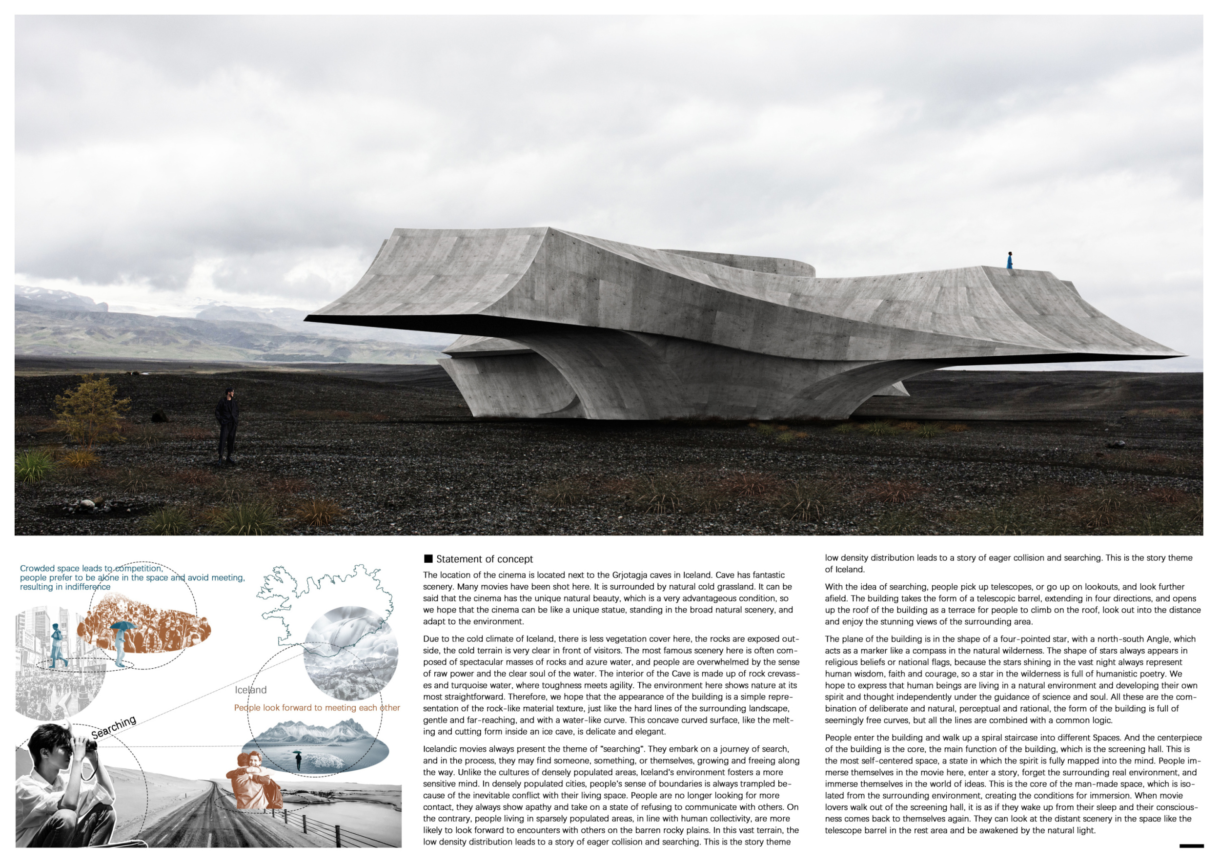 Architecture project // Telescopic Barrel Structure Embraces Grjotagja ...