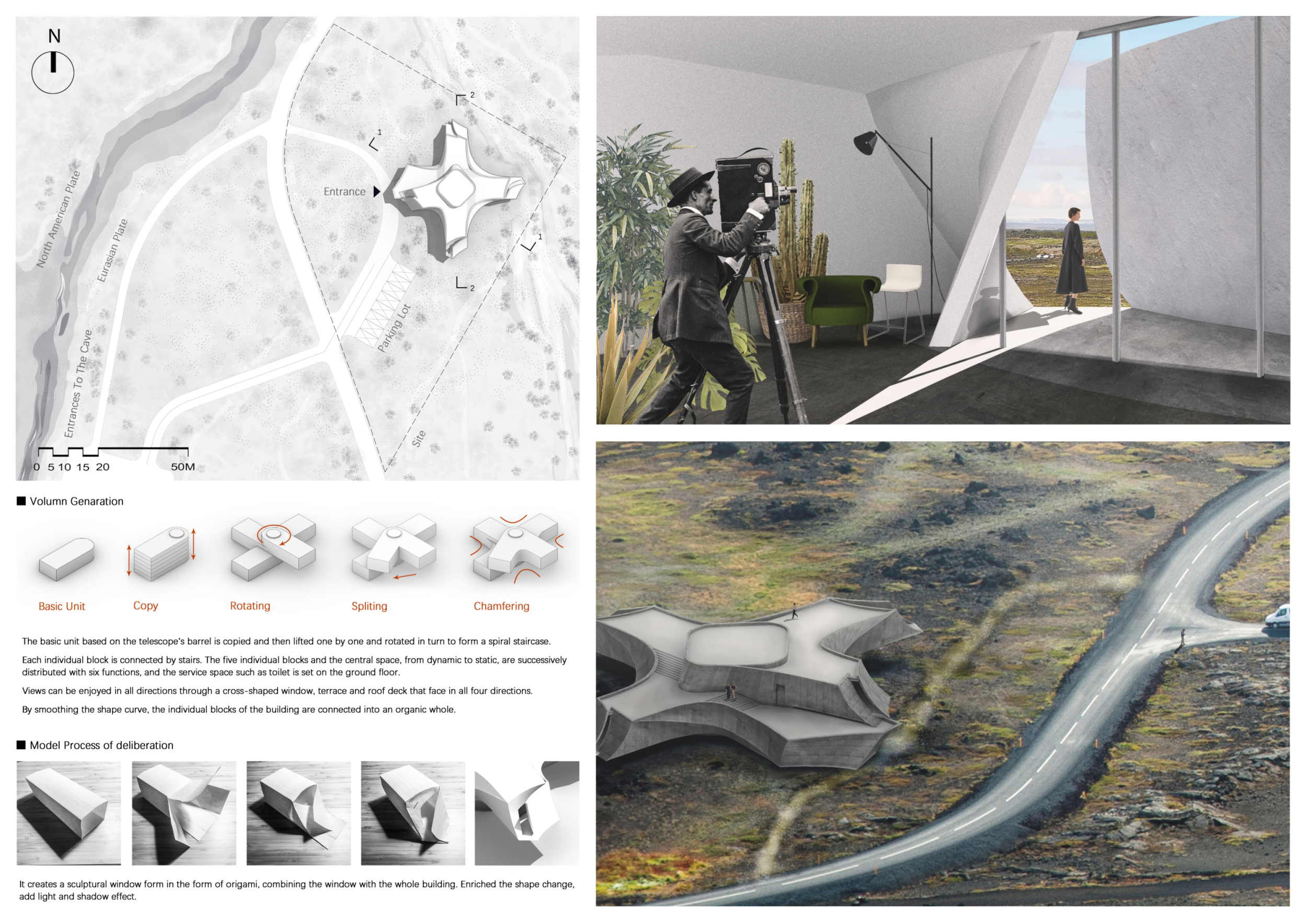 Architecture project // Telescopic Barrel Structure Embraces Grjotagja ...