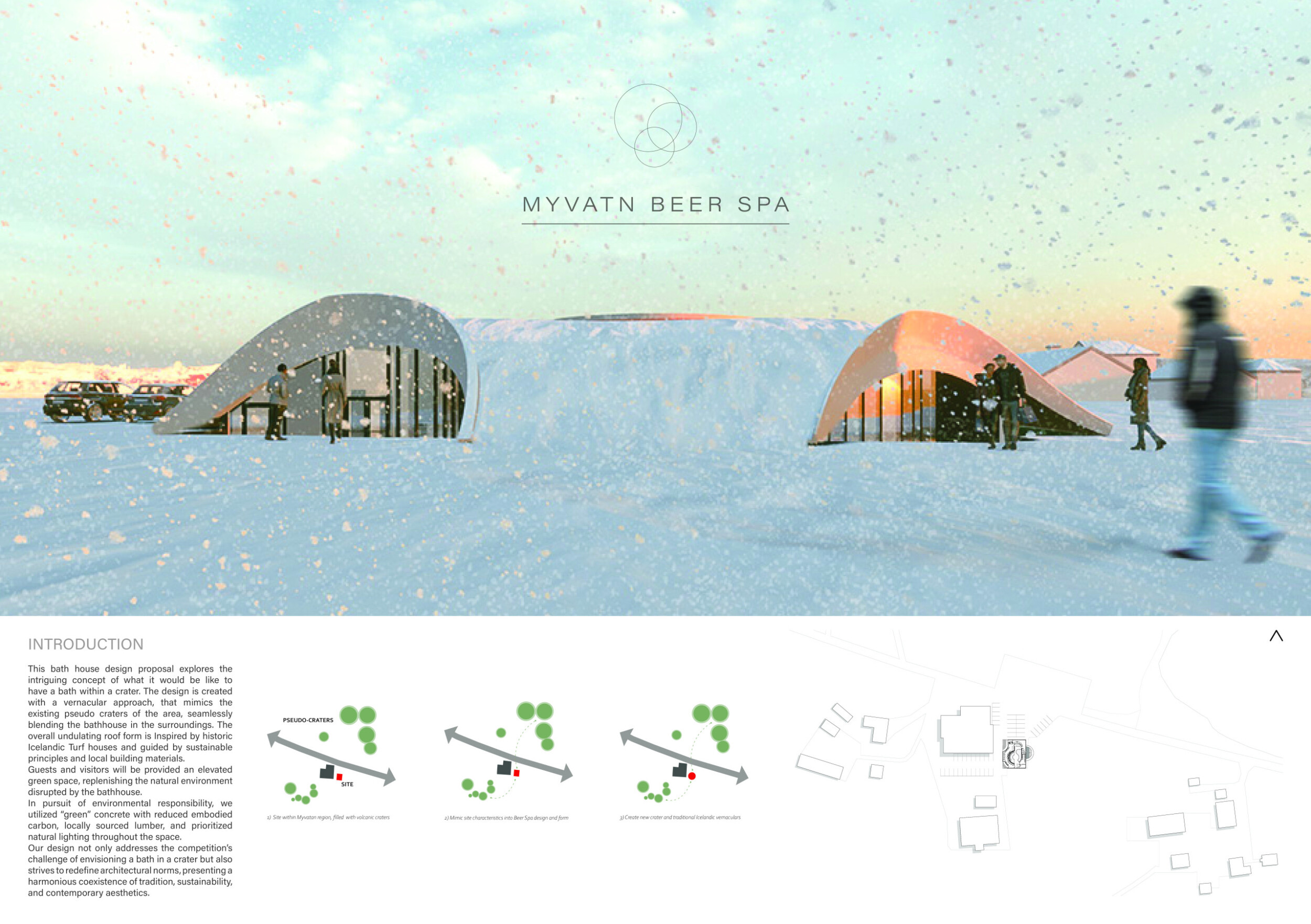 Architecture project // Undulating Green Roof Crafted from Local Timber ...